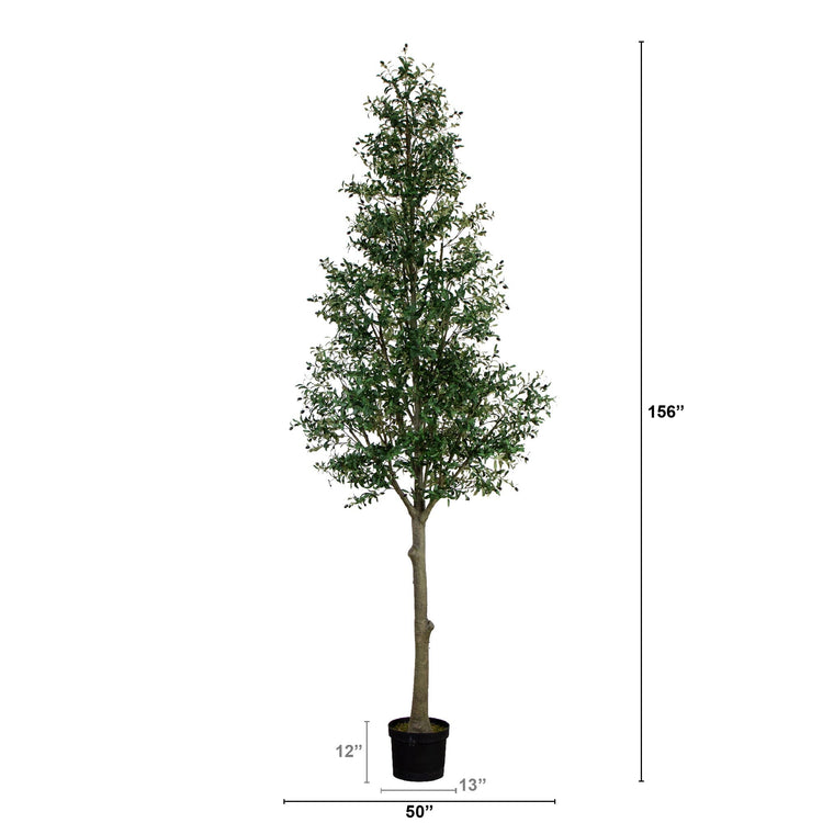 13’ Giant Artificial Olive Tree | Nearly Natural