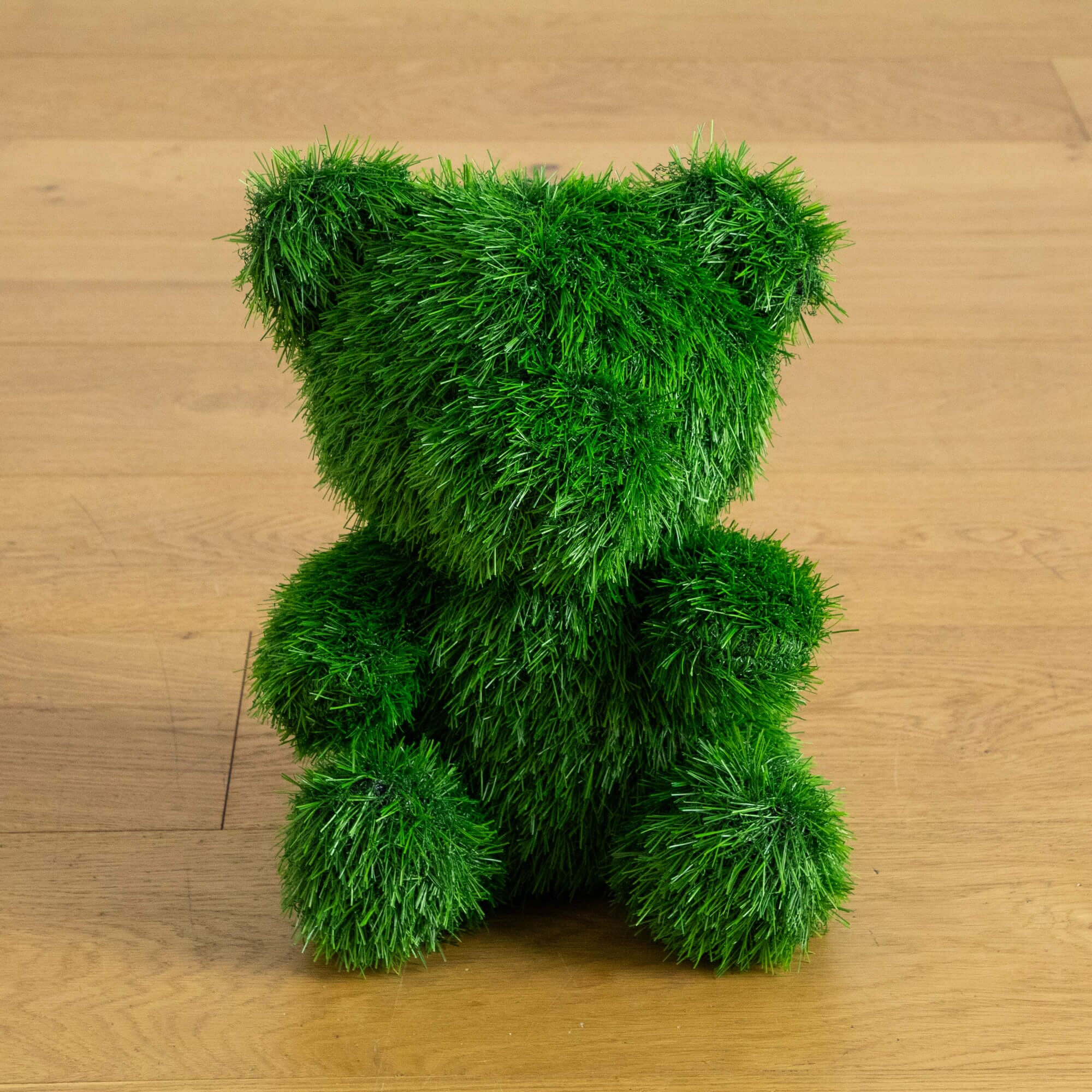 14" UV Resistant Artificial Grass Garden Plush Topiary Bear (Indoor/Ou ...
