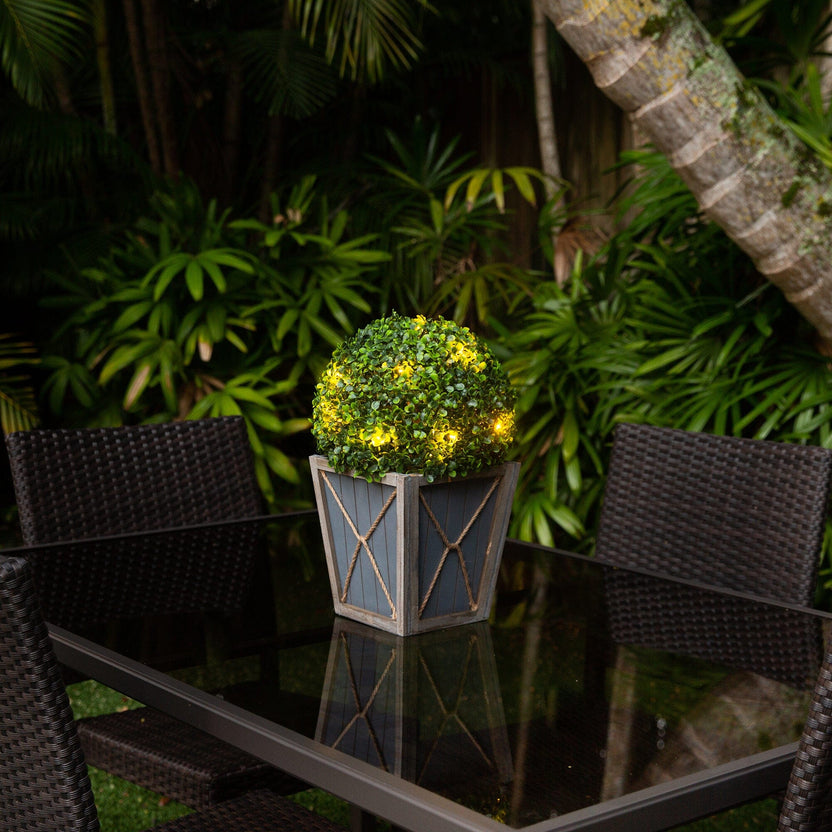 Pre-Lit Artificial Topiary Trees & Plants – Nearly Natural