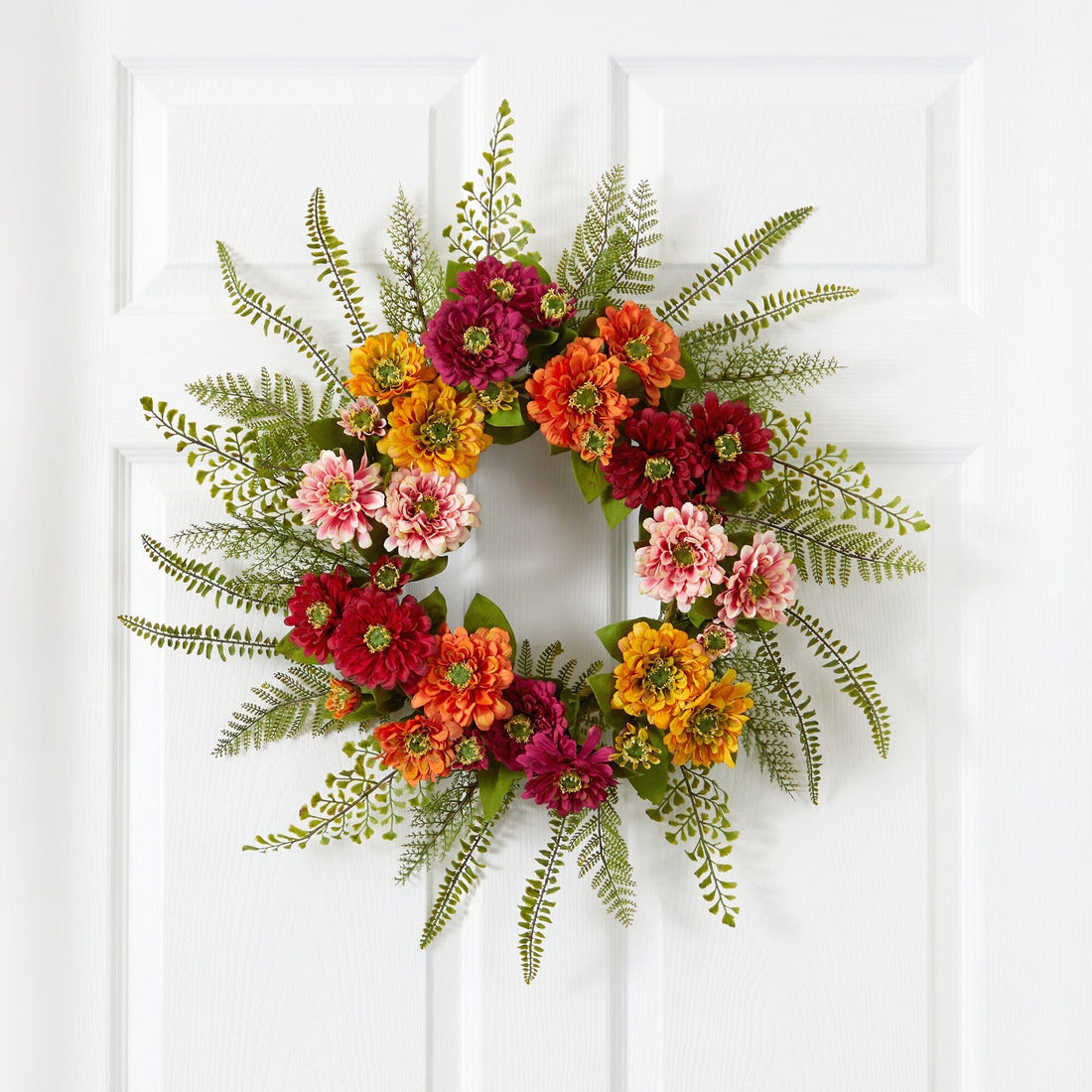 20" Mixed Flower Wreath | Nearly Natural"