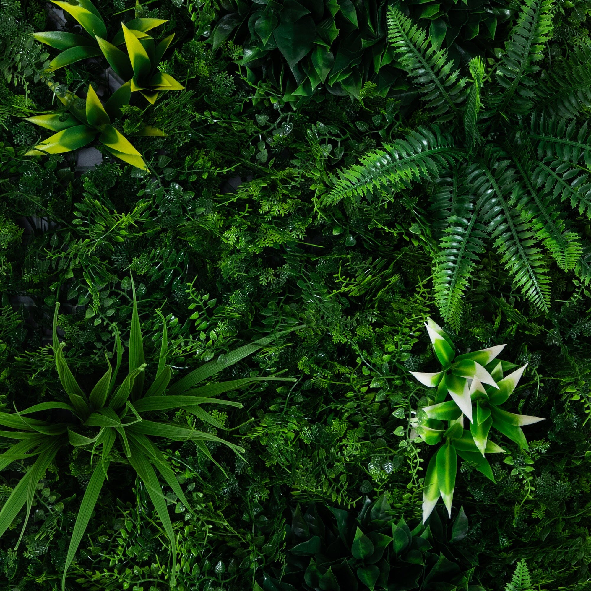 20” x 40” UV Resistant Costa Rican Forest Artificial Living Wall Art ...