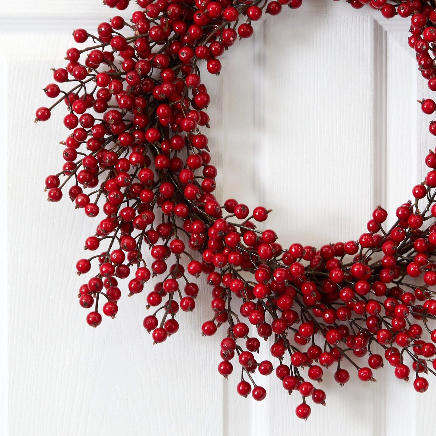 22” Berry Wreath | Nearly Natural