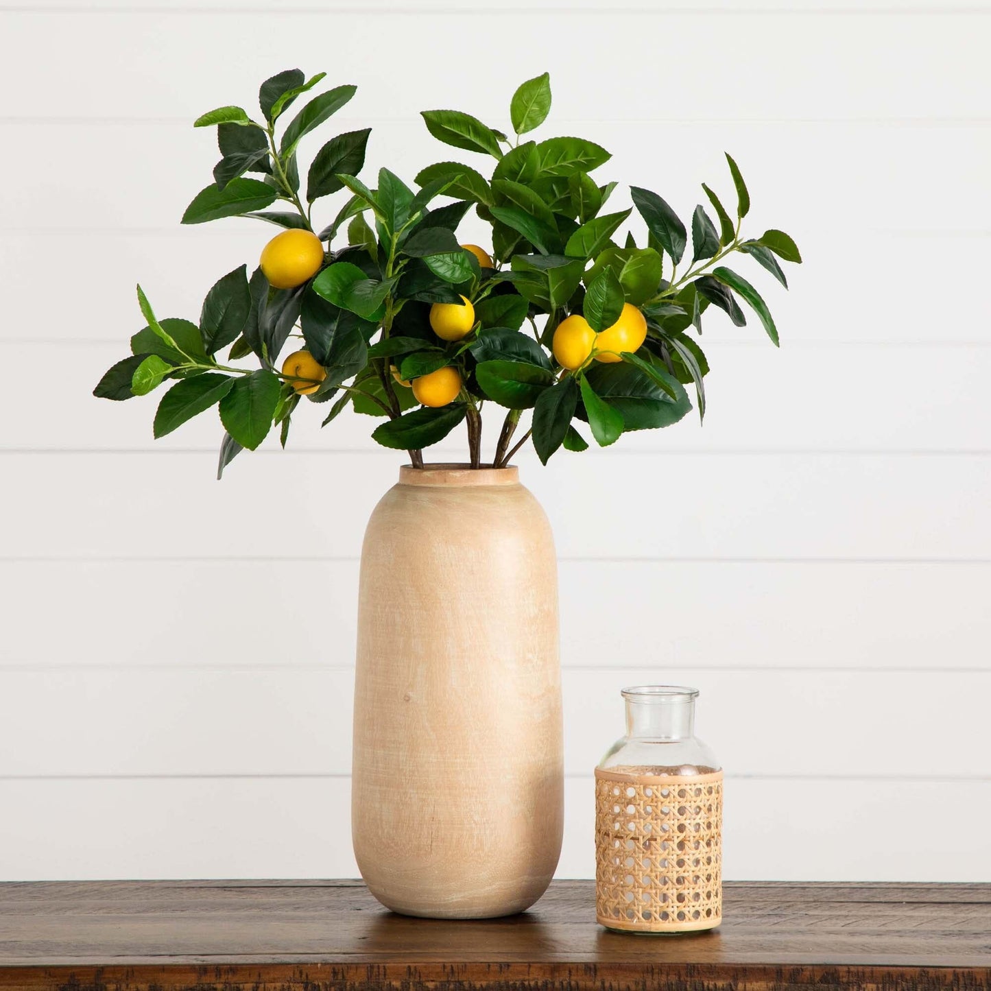 28" Artificial Lemon Stems - Set of 3 | Nearly Natural