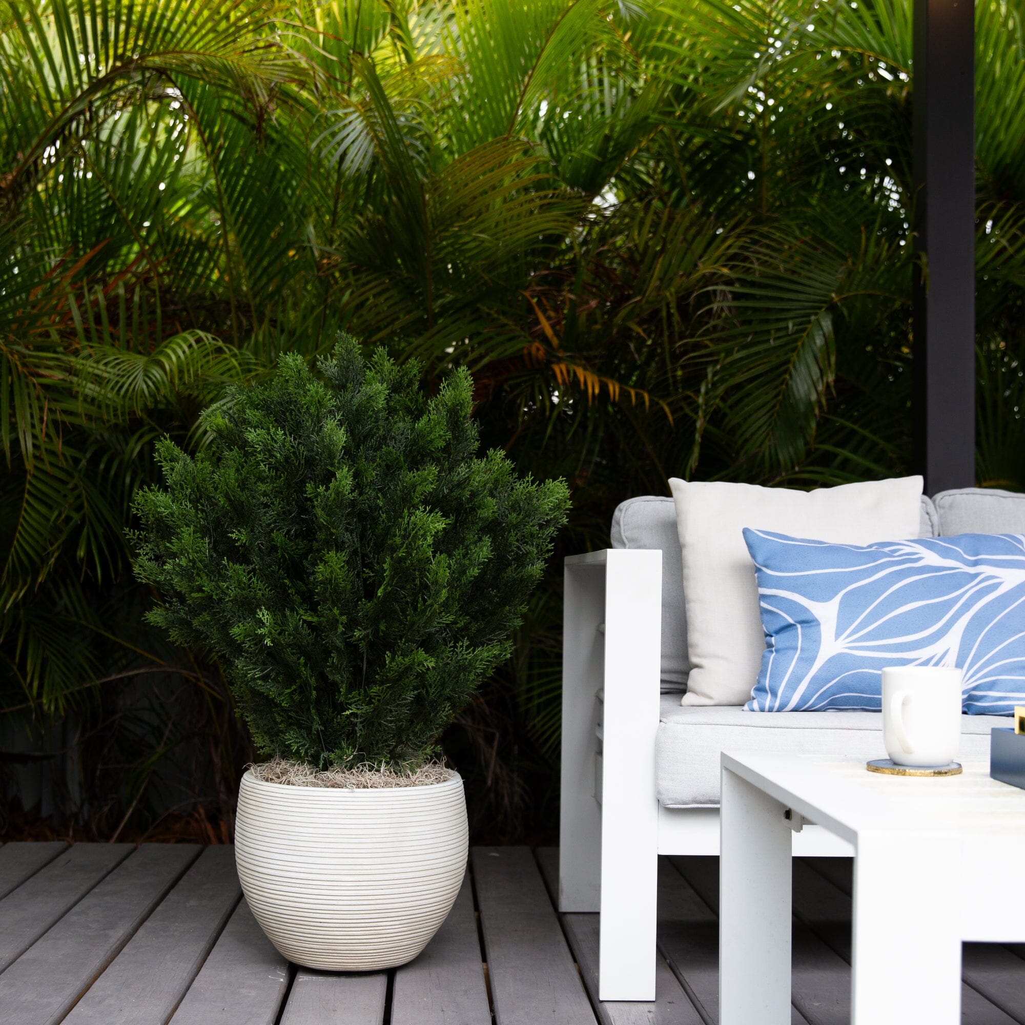 3’ Cedar Bush (Indoor/Outdoor) | Nearly Natural