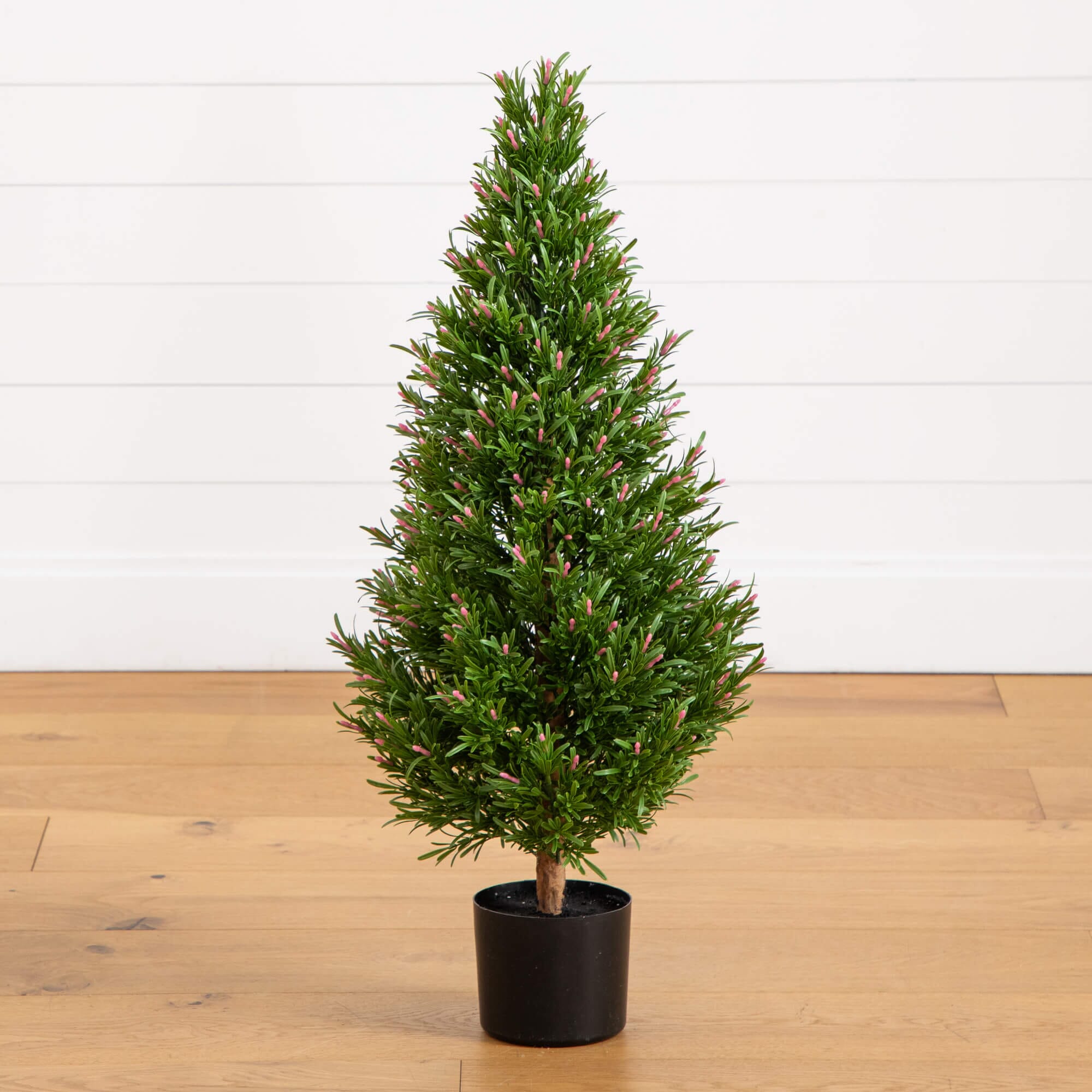 3' UV Resistant Artificial Rosemary Cone Topiary Tree (Indoor/Outdoor ...