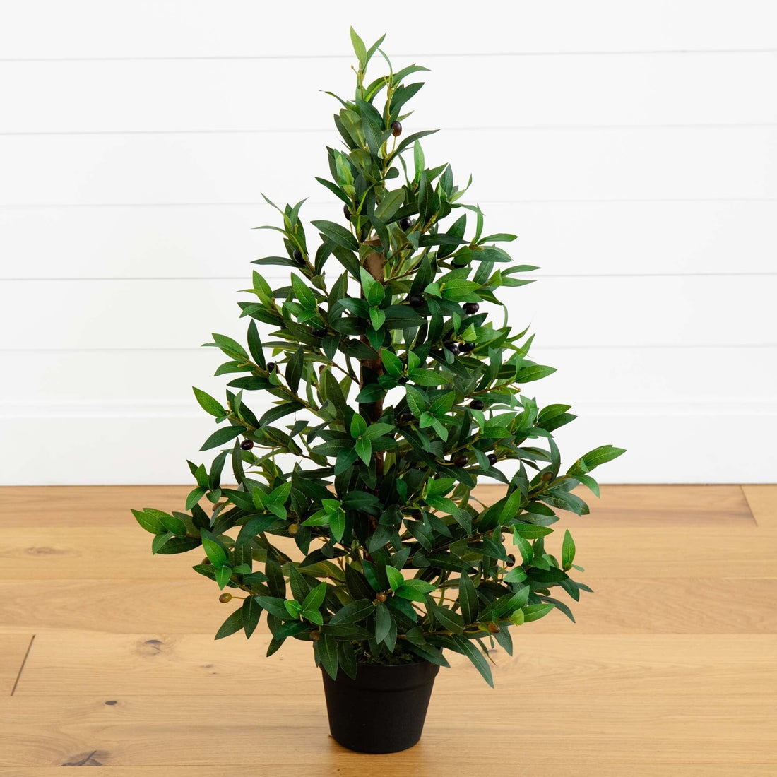 35” Olive Cone Topiary Artificial Tree UV Resistant (Indoor/Outdoor ...