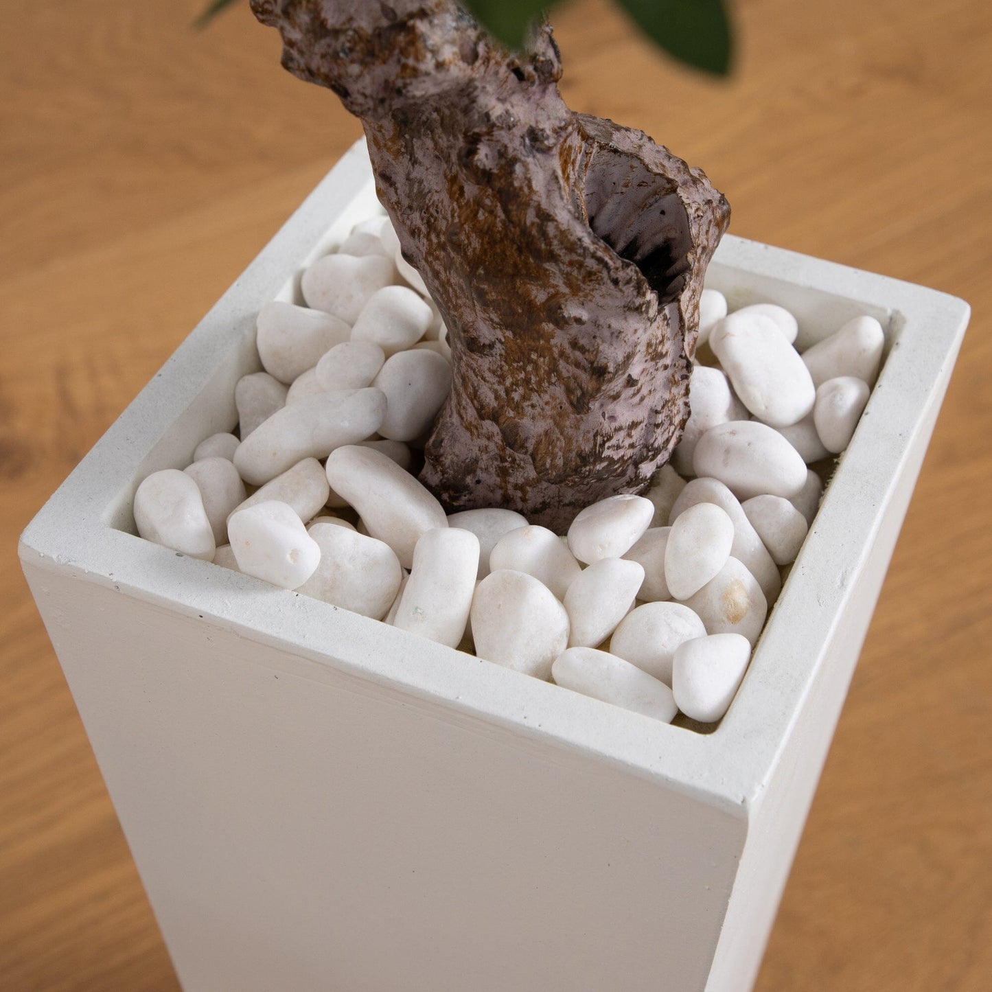 3.5’ Olive Tree in White Tower Planter | Nearly Natural