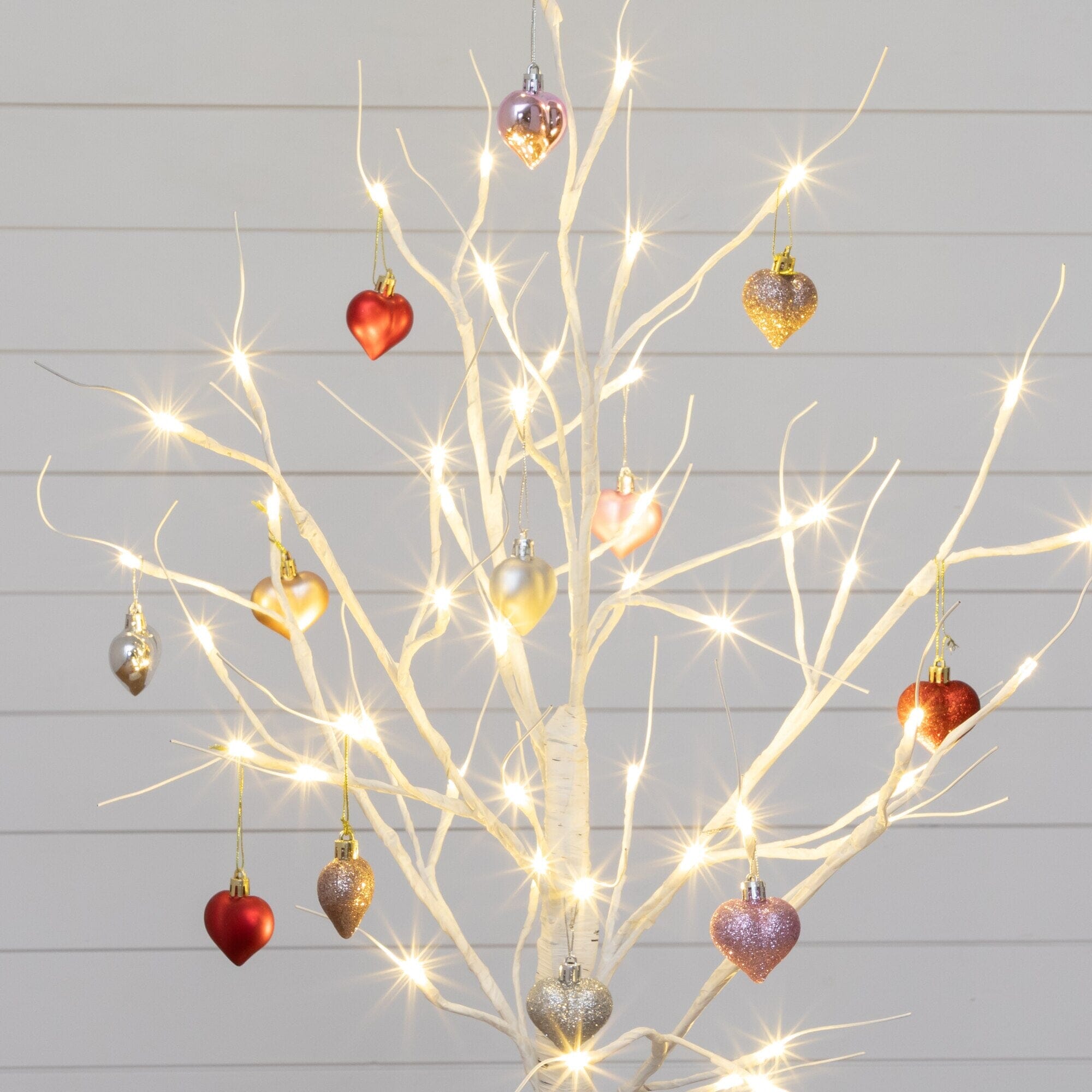 3' Pre-Lit Artificial Valentine's Day Twig Tree with 12 Warm White LED ...