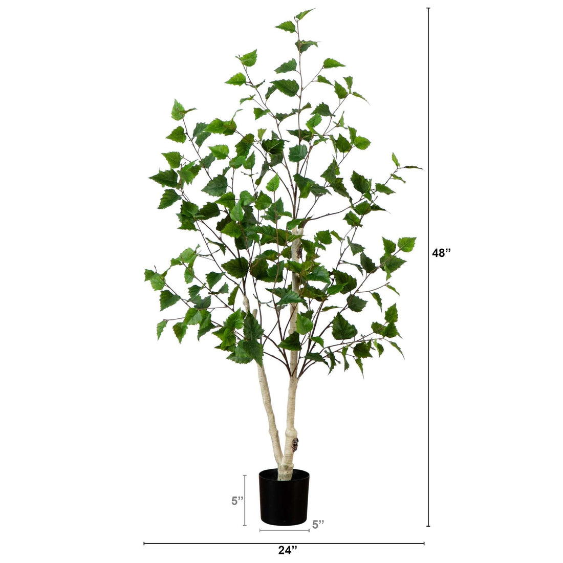 4’ Artificial Birch Tree | Nearly Natural