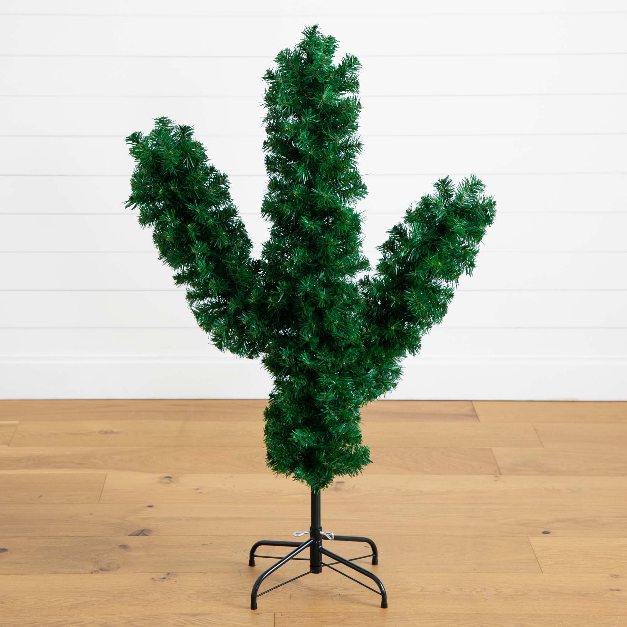 4’ Artificial Cactus Christmas Tree | Nearly Natural