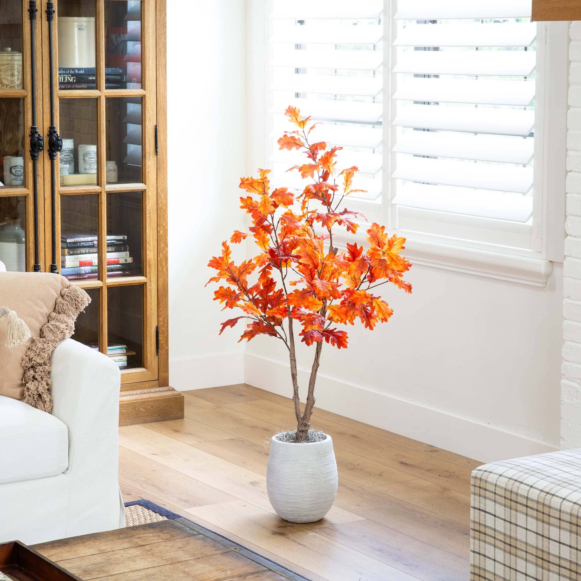 4’ Autumn Oak Artificial Fall Tree | Nearly Natural