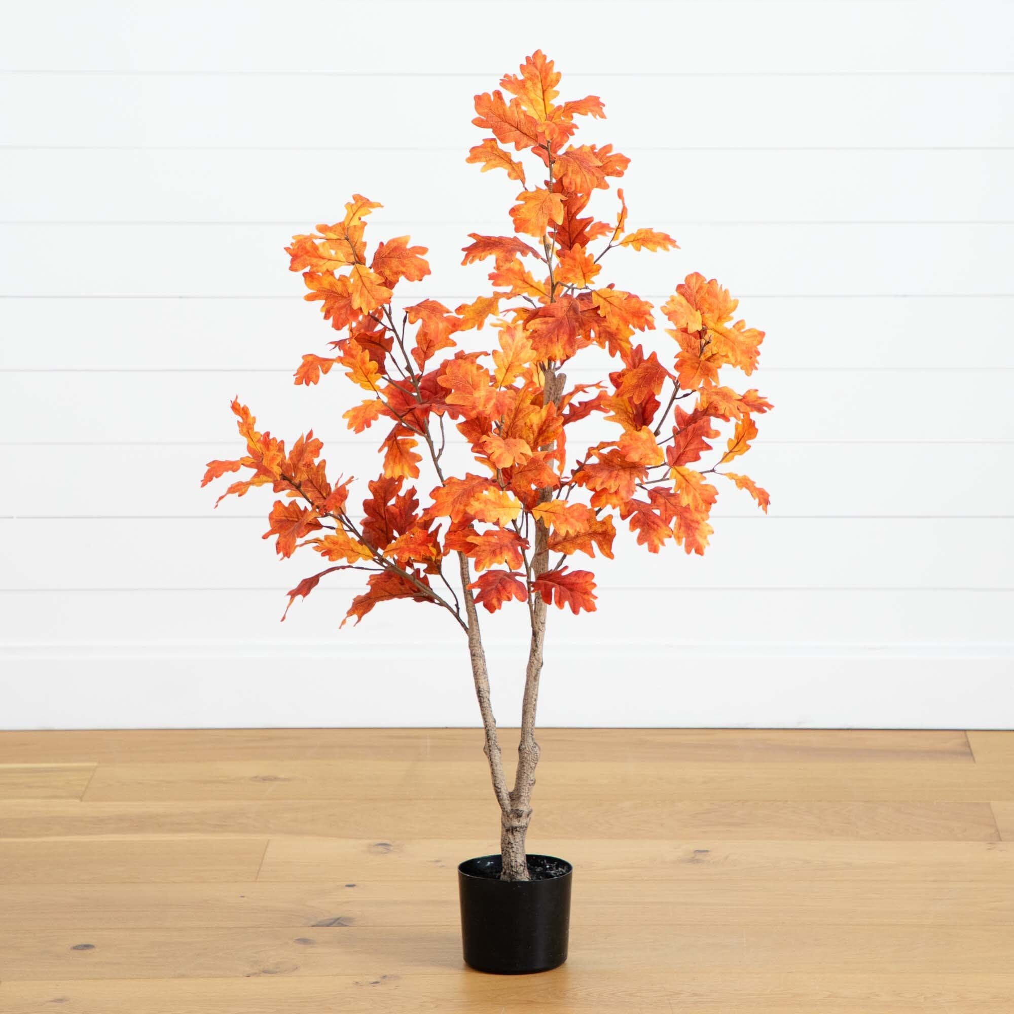 4’ Autumn Oak Artificial Fall Tree | Nearly Natural