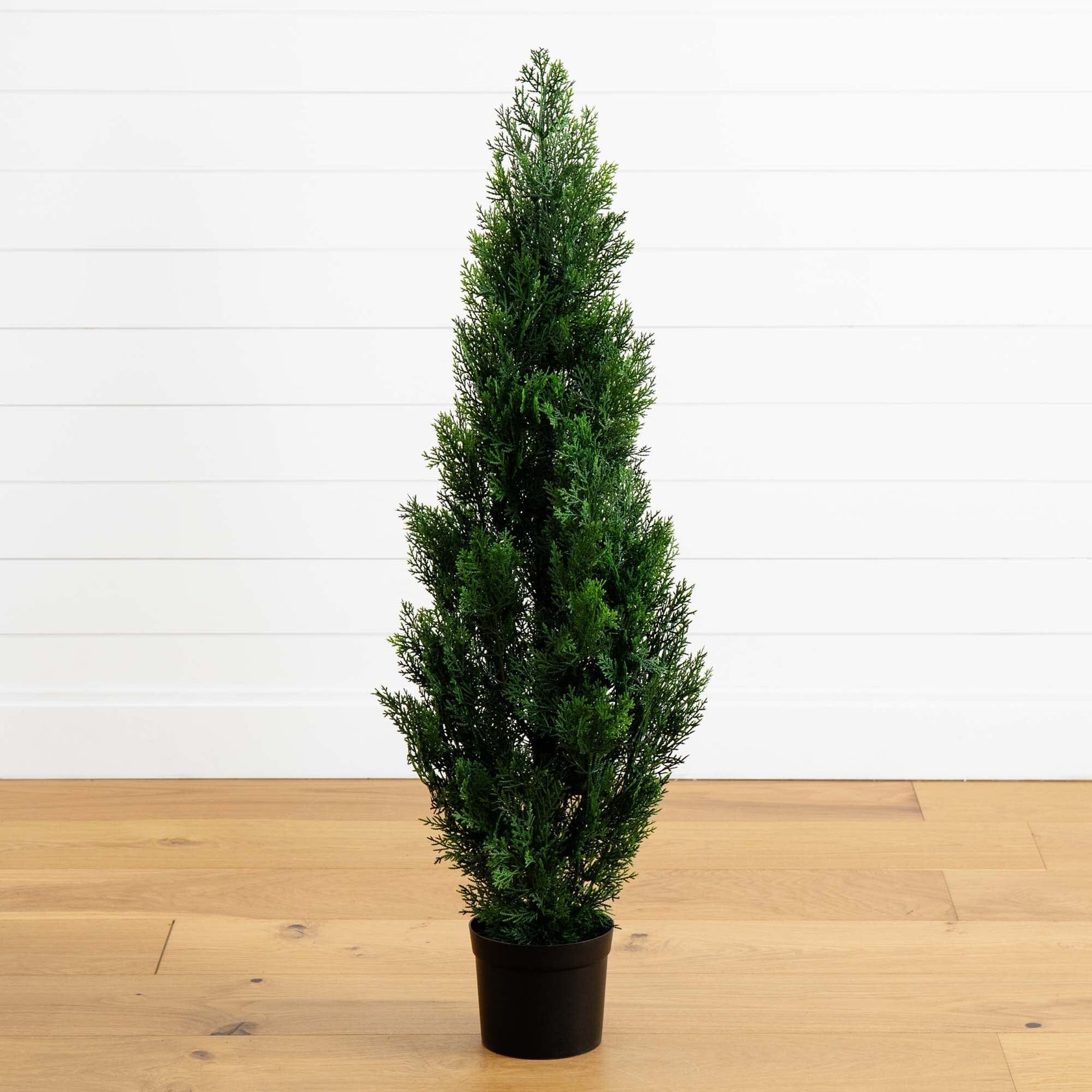 4' Cedar Tree Silk Tree (In-door/Out-door) | Nearly Natural
