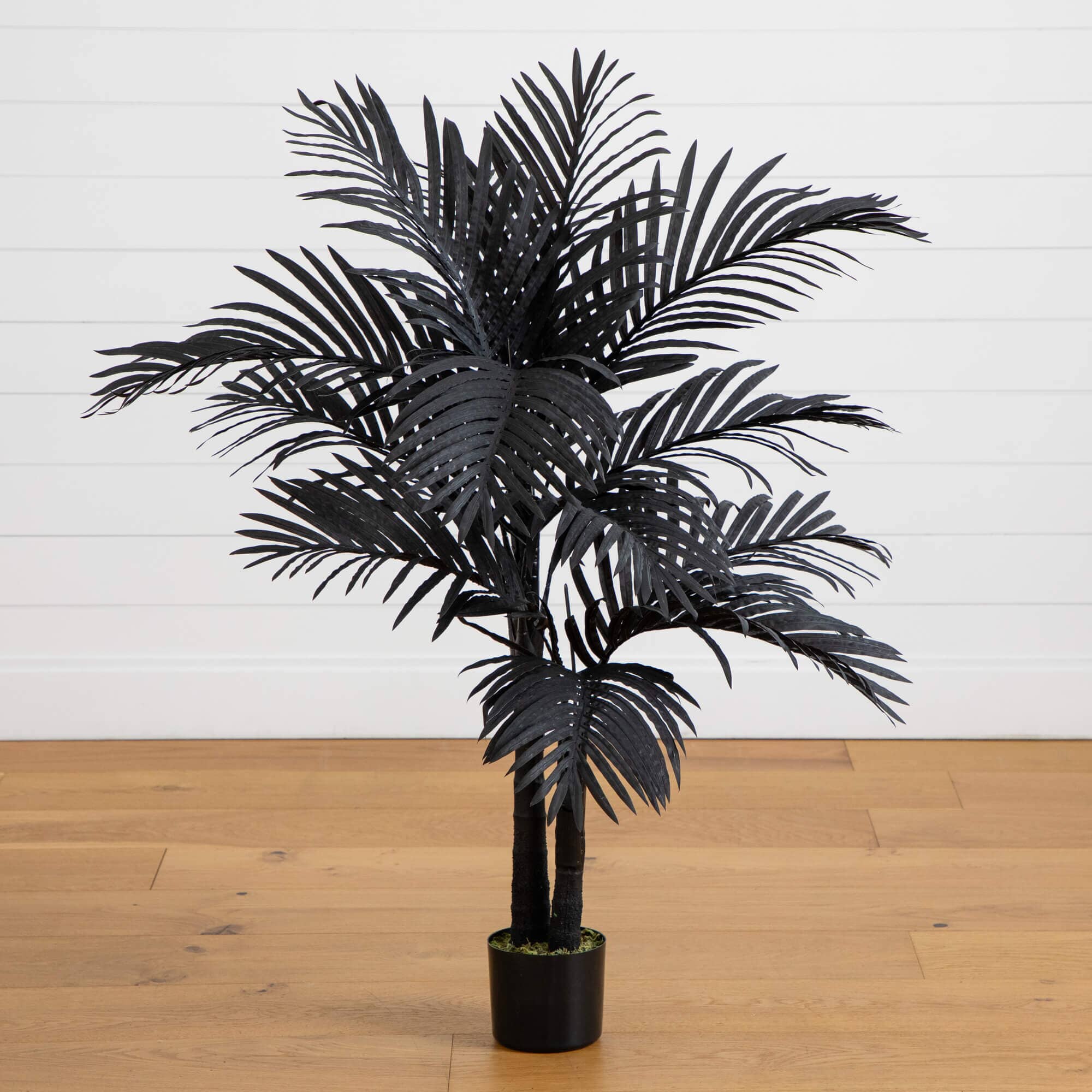 4' Artificial Halloween Black Golden Cane Tree – Nearly Natural