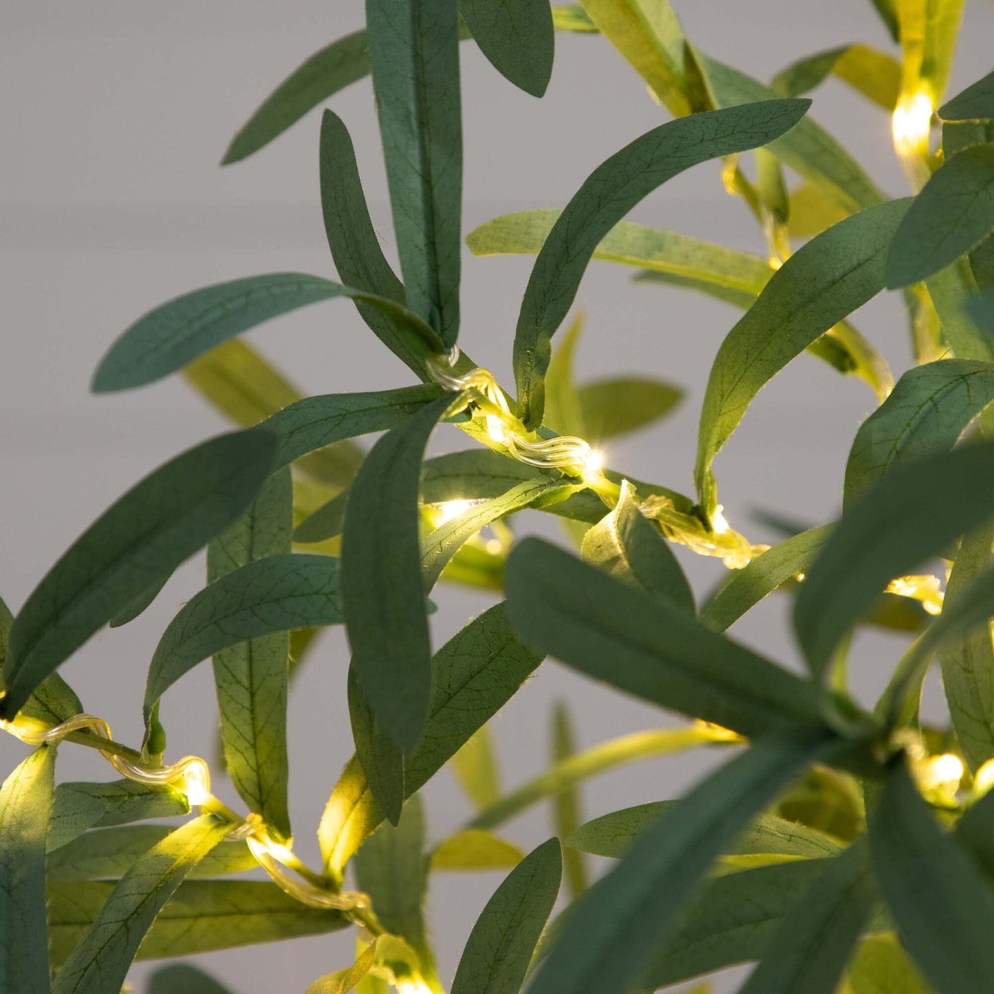 4’ Lighted Artificial Olive Tree with 240 Warm White LED Lights ...