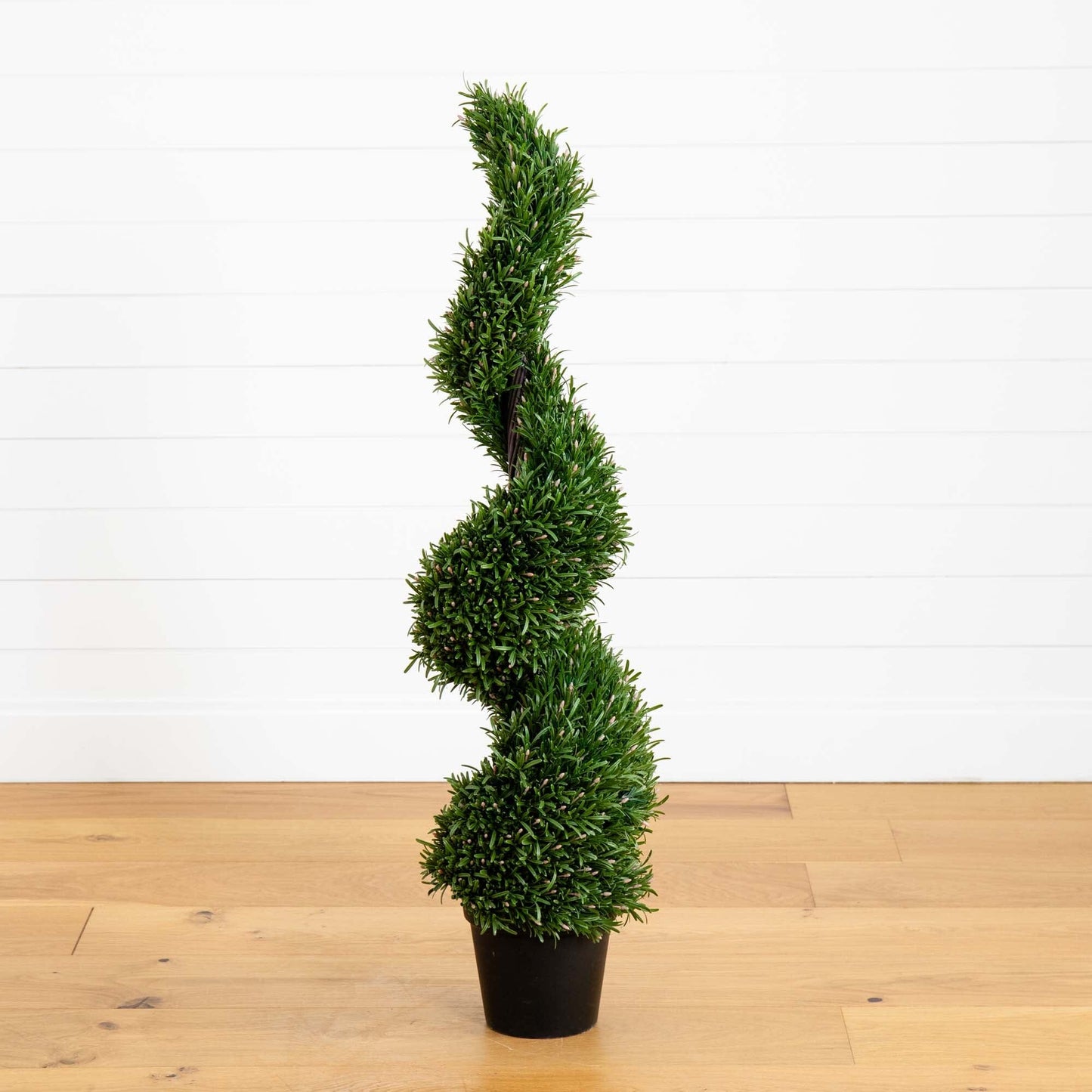 4' Rosemary Spiral Silk Tree (Indoor/Outdoor) | Nearly Natural