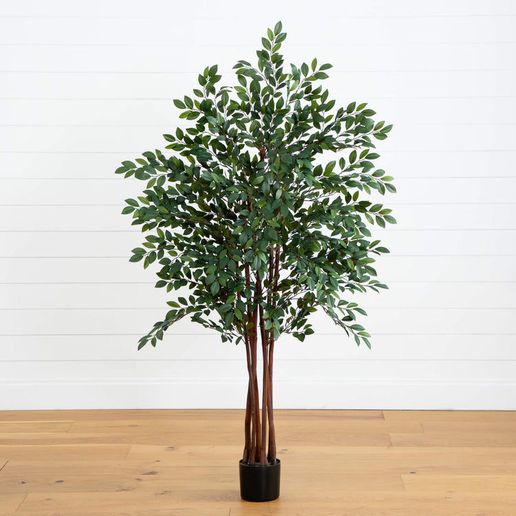 4' Ruscus Silk Tree | Nearly Natural