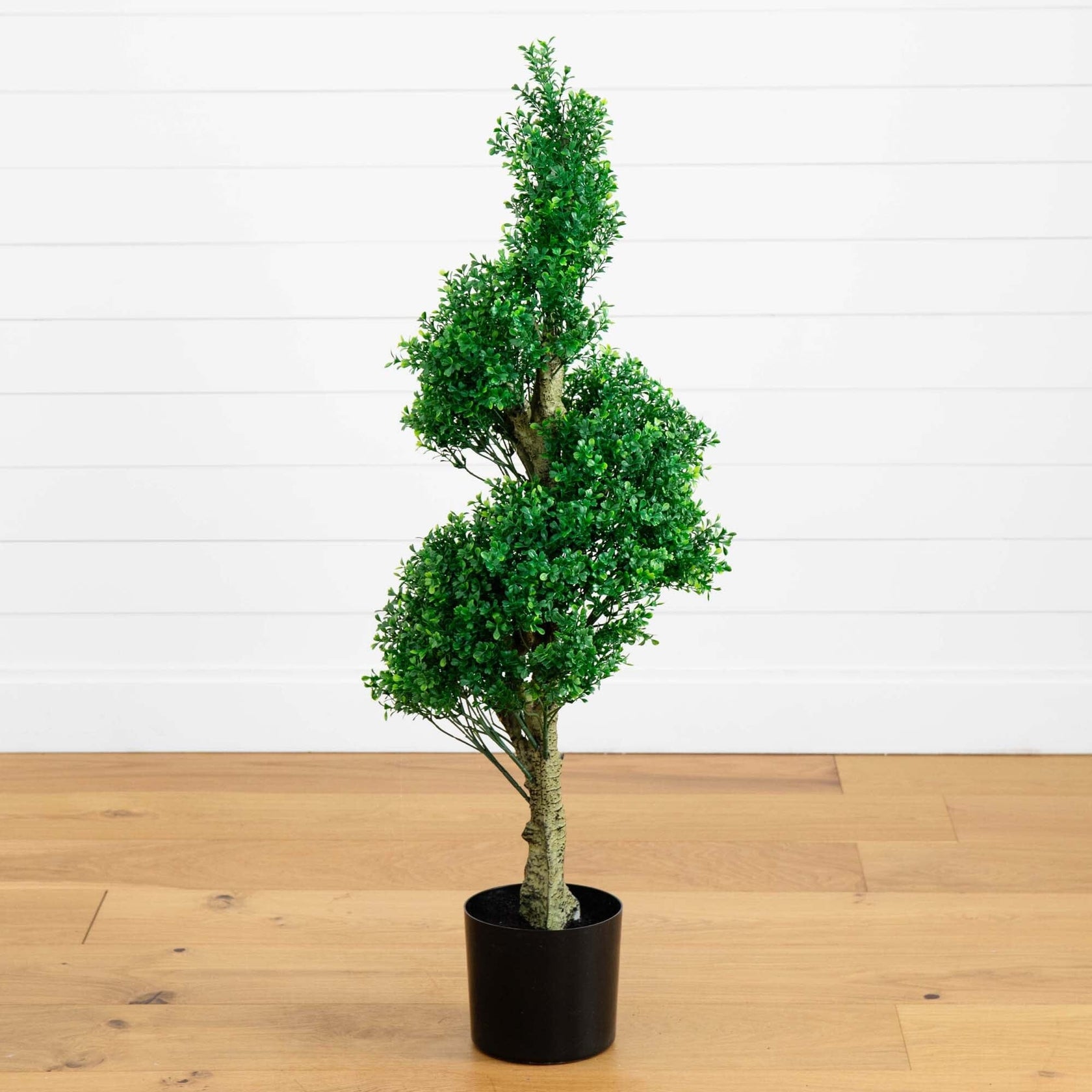 4' Spiral Boxwood Artificial Tree UV Resistant (Indoor/Outdoor ...