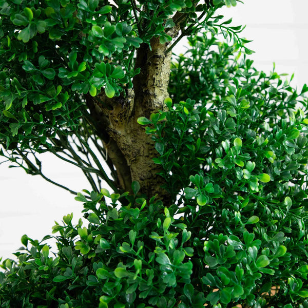 4' Spiral Boxwood Artificial Tree UV Resistant (Indoor/Outdoor ...