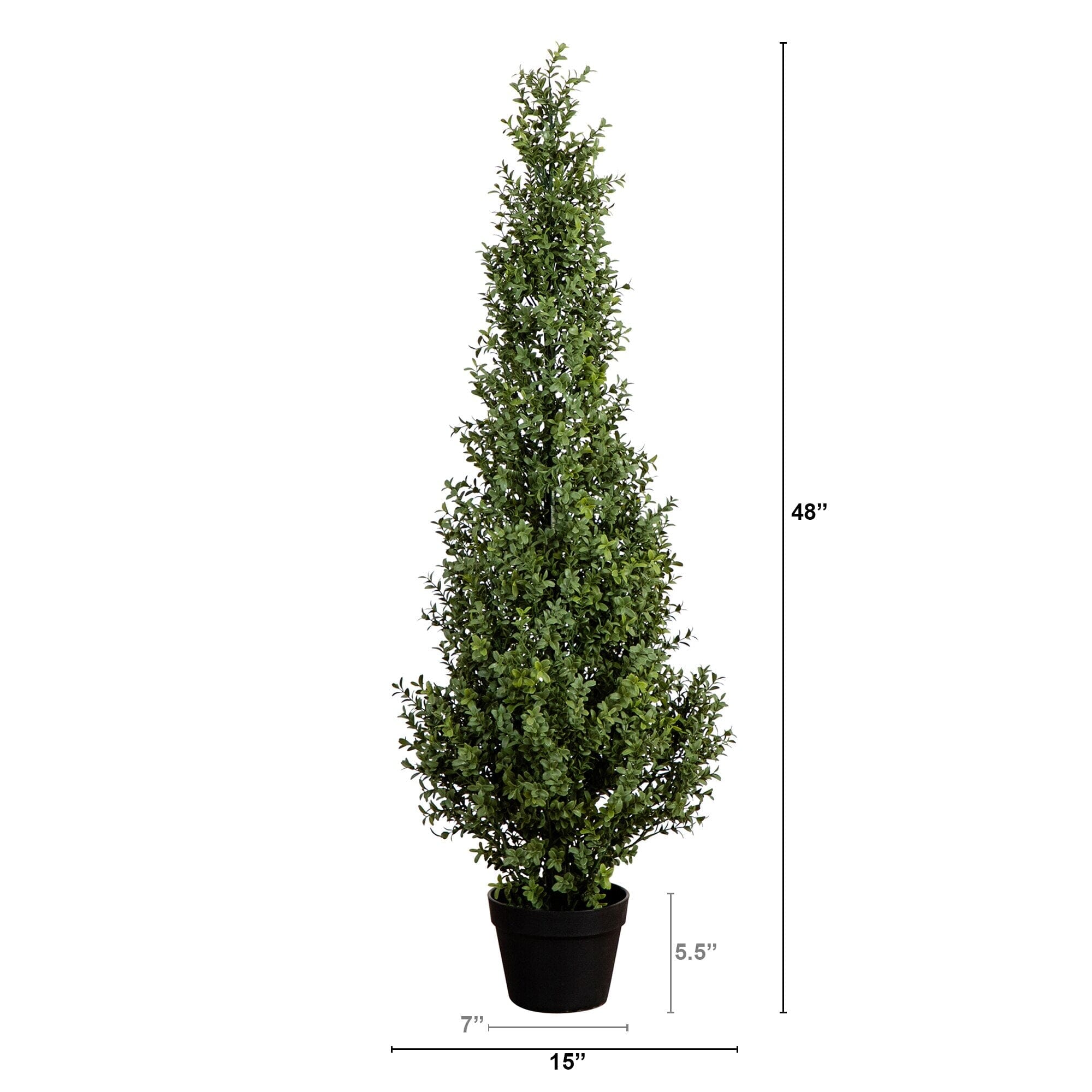 4’ UV Resistant Artificial Boxwood Topiary Tree (Indoor/Outdoor ...