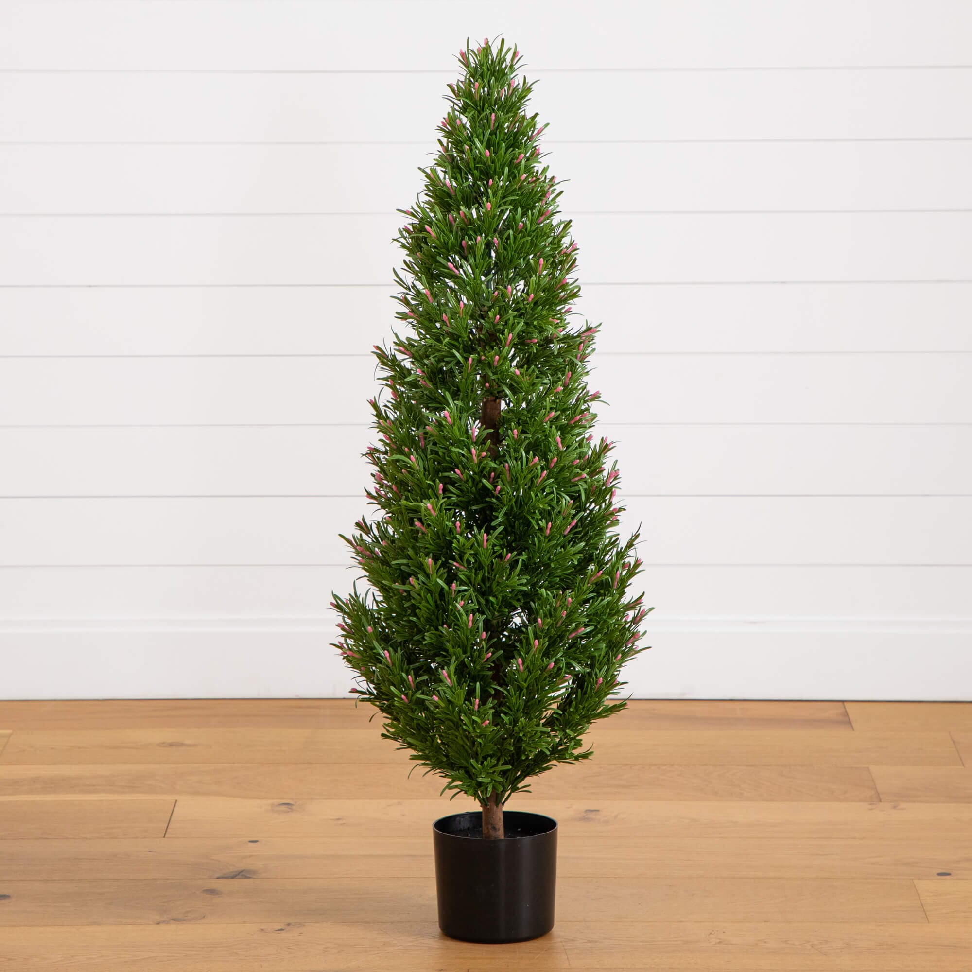 4' UV Resistant Artificial Rosemary Cone Topiary Tree (Indoor/Outdoor ...