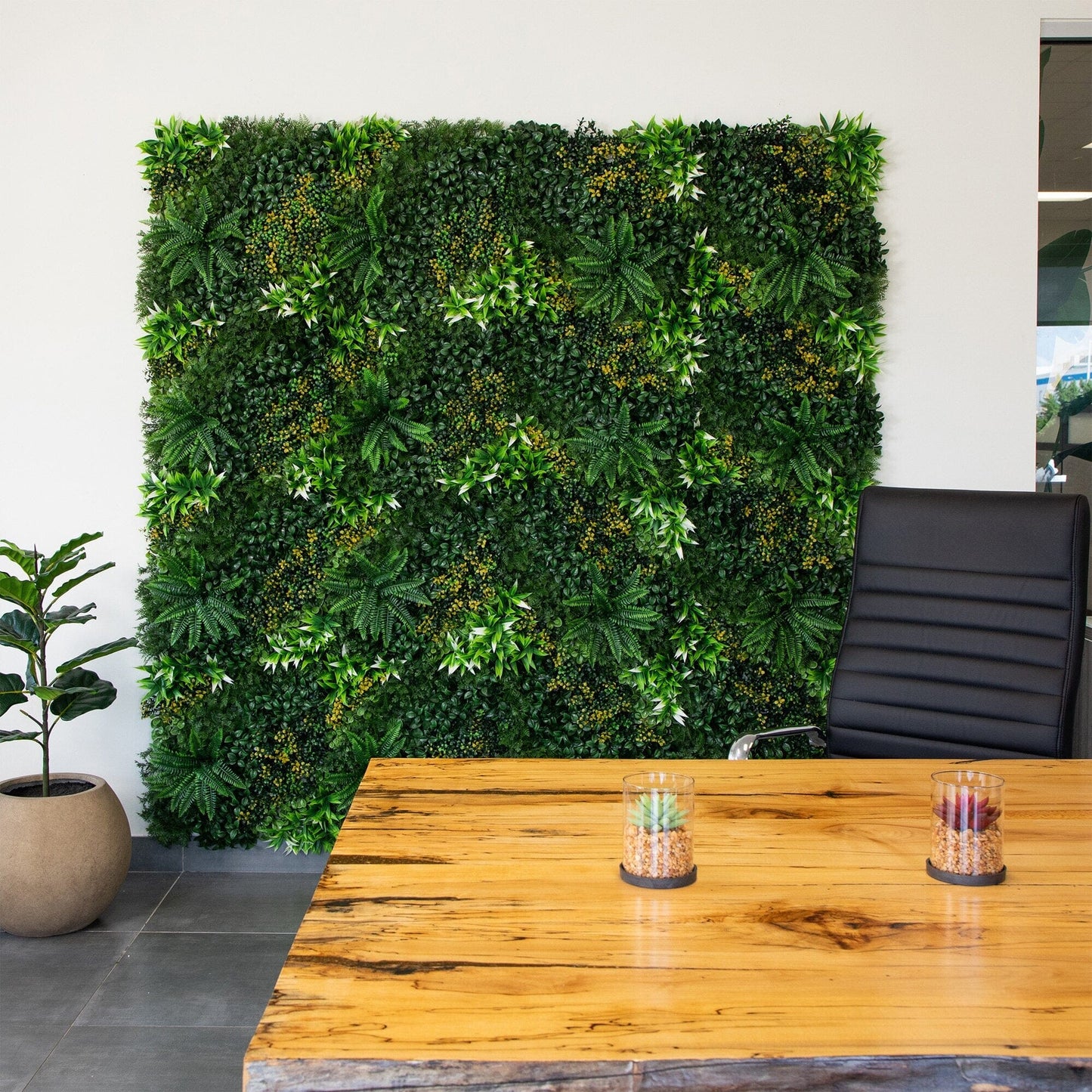 40” x 40” UV Resistant Hawaiian Islands Artificial Living Wall Panel ...