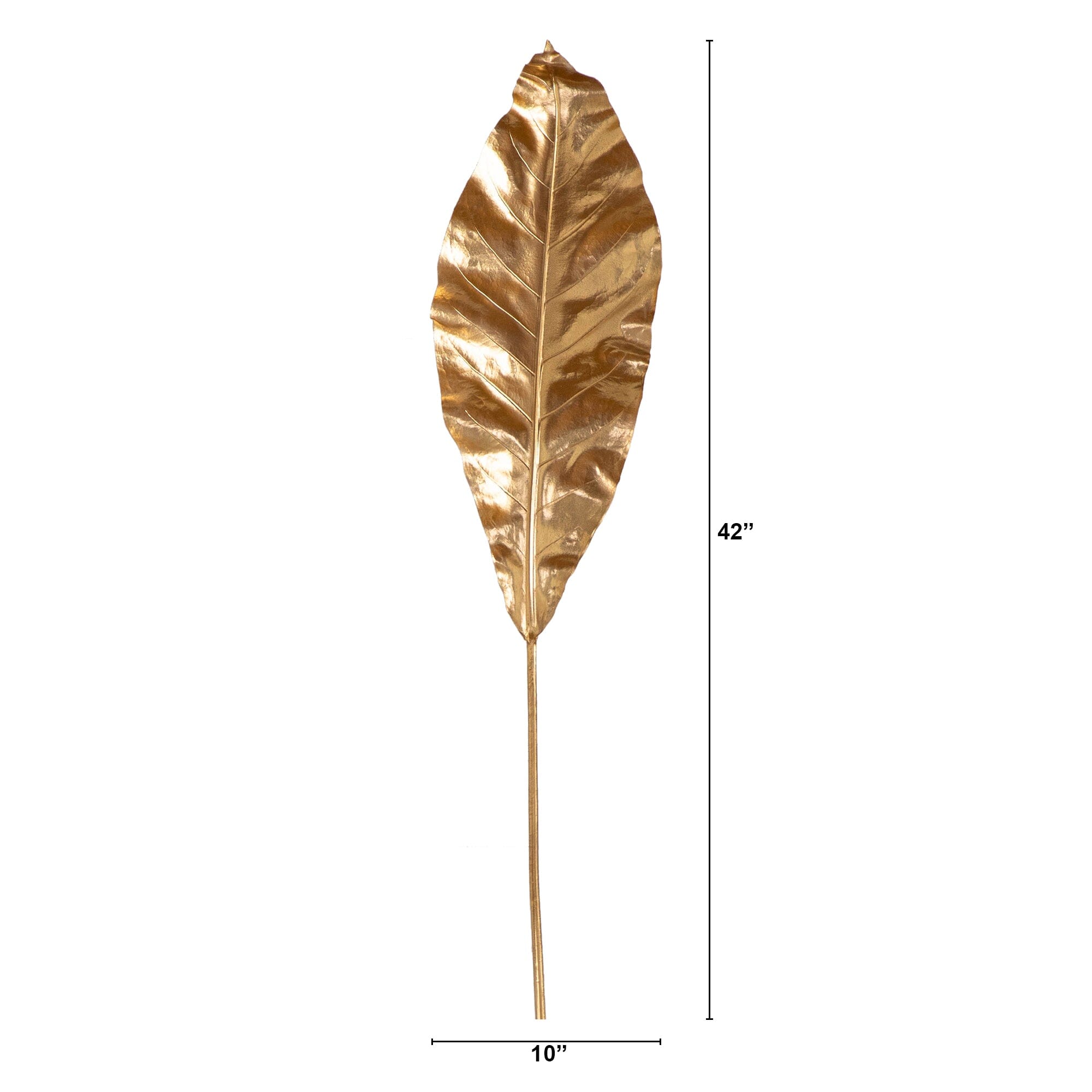 42" Artificial Palm Gold Stems - Set of 3 | Nearly Natural
