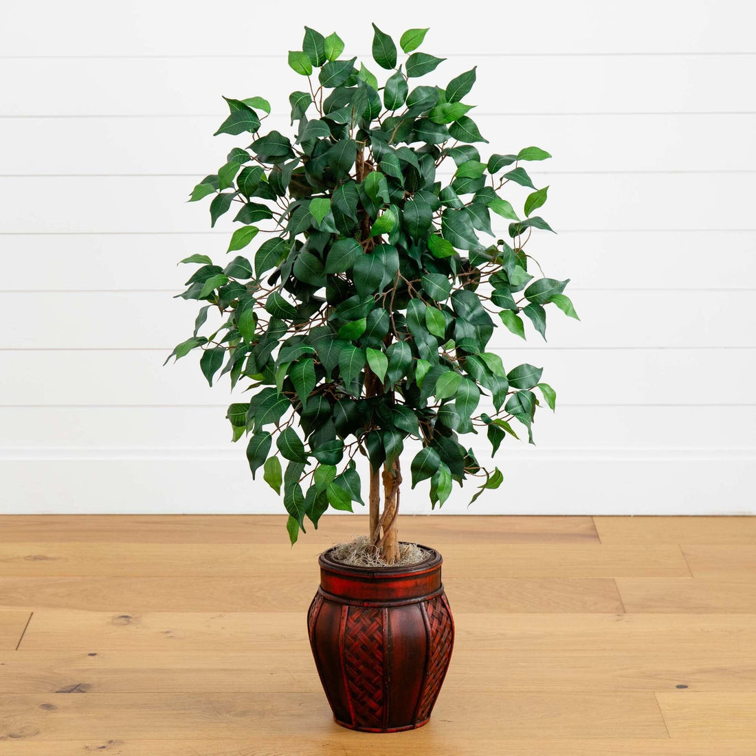 44” Ficus Tree w/Decorative Planter | Nearly Natural