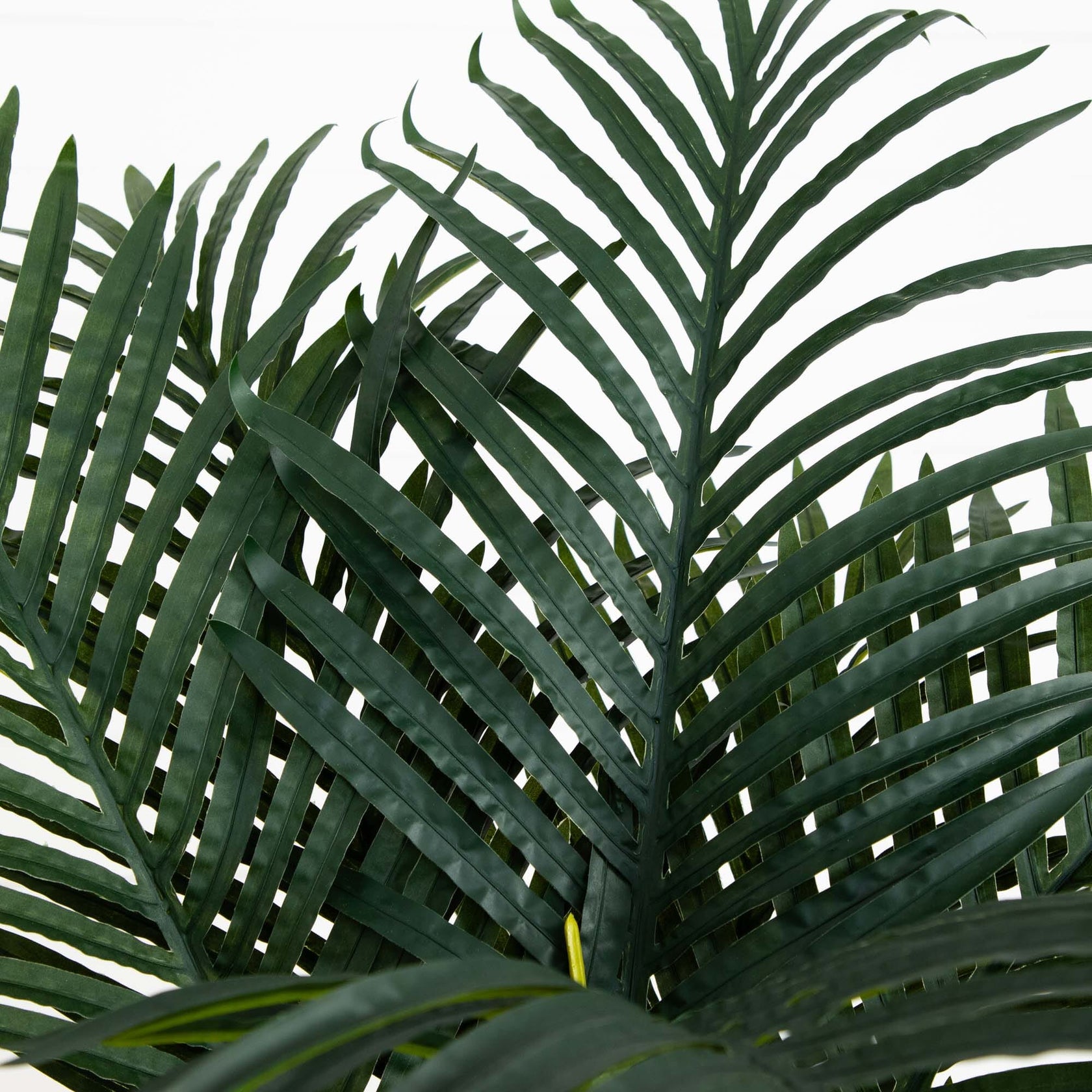 4.5’ Golden Cane Palm w/Decorative Container | Nearly Natural