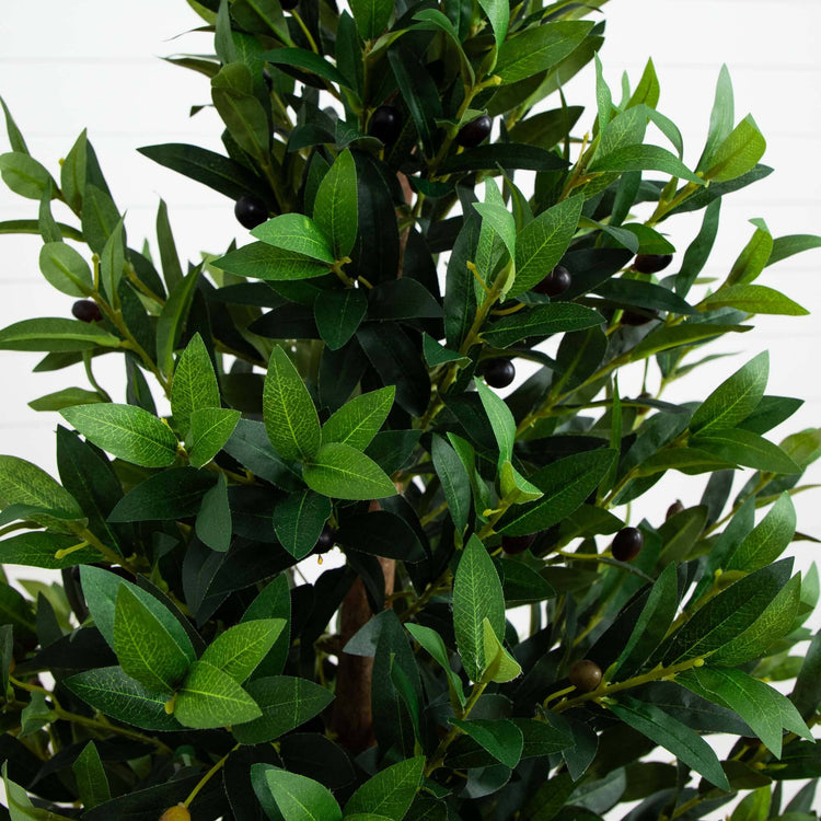 4.5’ Olive Cone Topiary Artificial Tree UV Resistant (Indoor/Outdoor ...