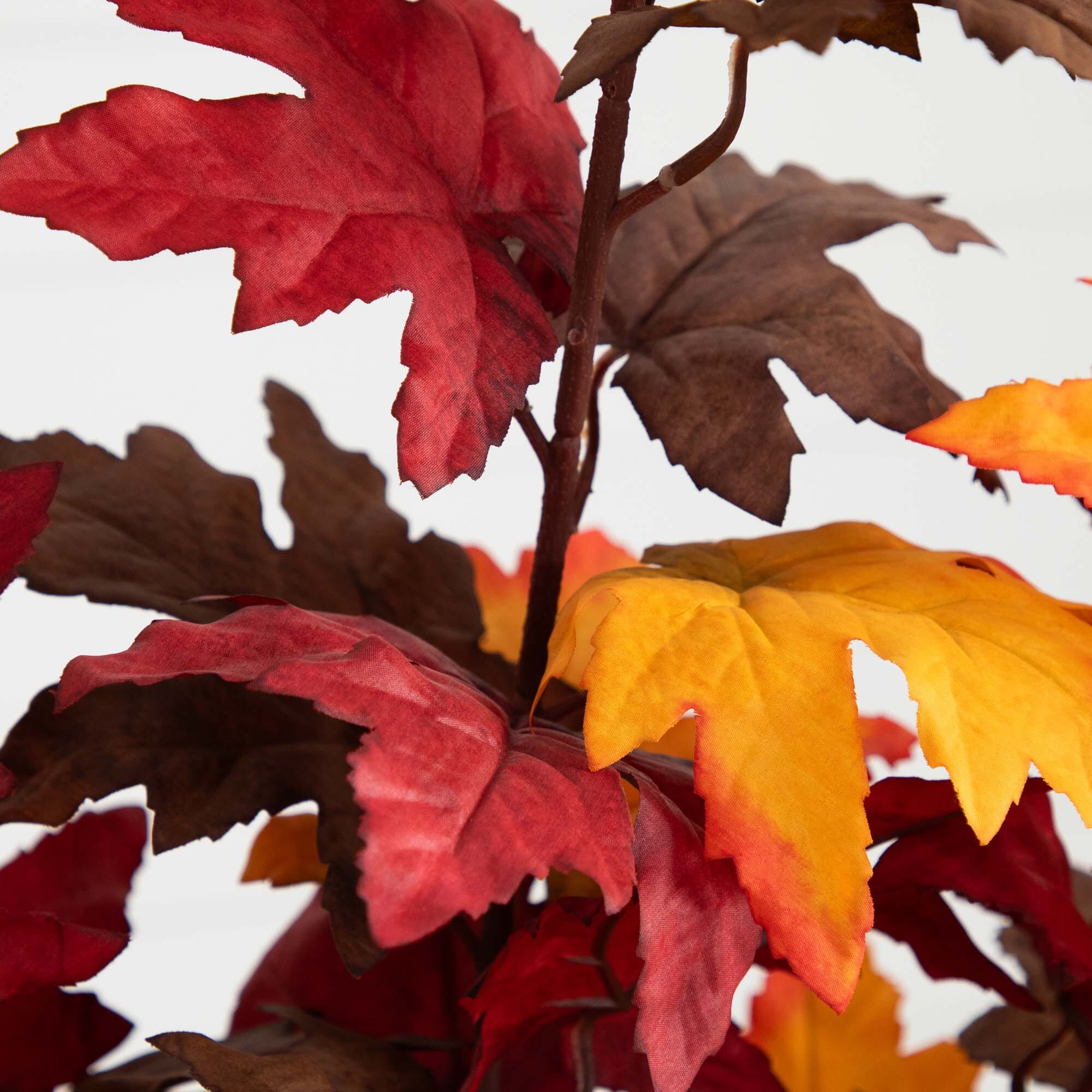 4ft. Autumn Smoky Maple Artificial Fall Tree | Nearly Natural
