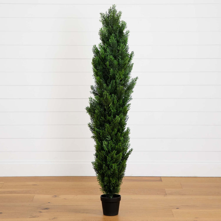 5' Mini Cedar Pine Tree (Indoor/Outdoor) | Nearly Natural