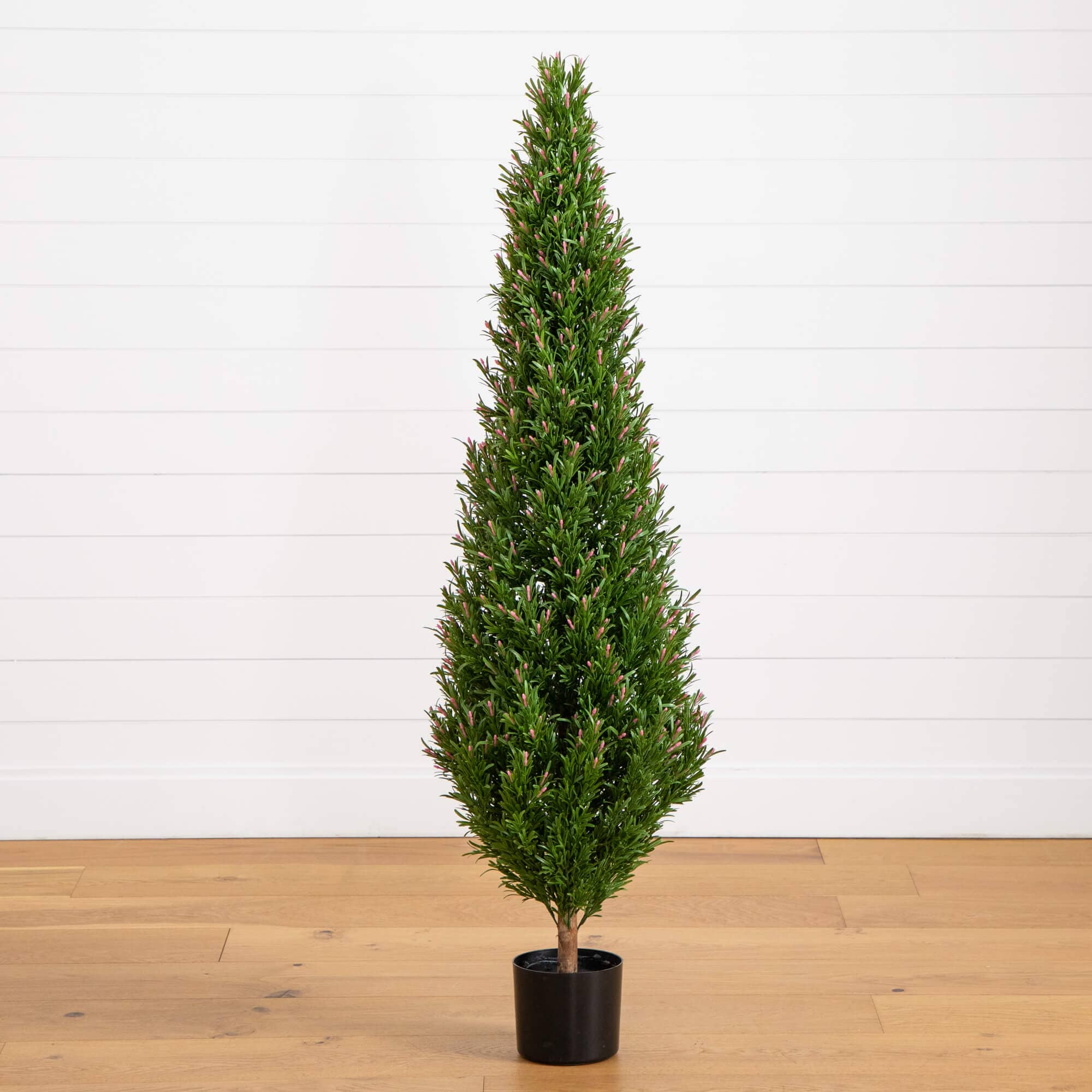 5' UV Resistant Artificial Rosemary Cone Topiary Tree (Indoor/Outdoor ...