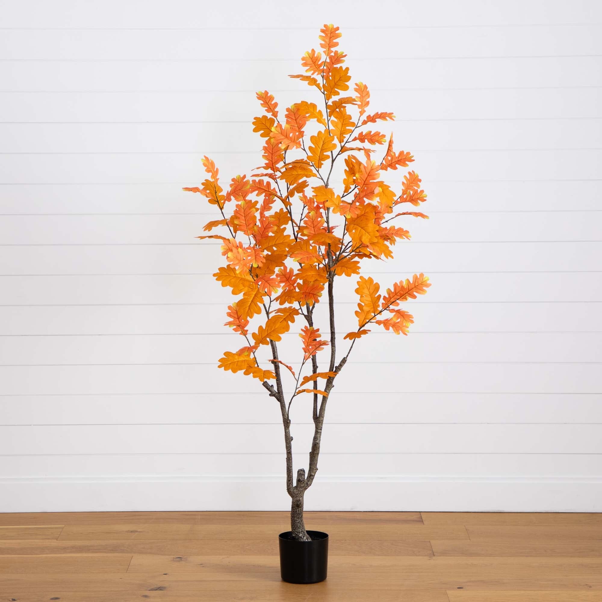 6' Artificial Autumn Oak Tree | Nearly Natural