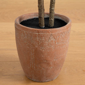 6’ Artificial Rubber Tree in Decorative Planter with Real Touch Leaves ...
