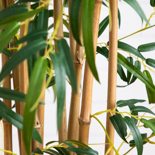 6' Fancy Style Slim Bamboo Silk Tree | Nearly Natural