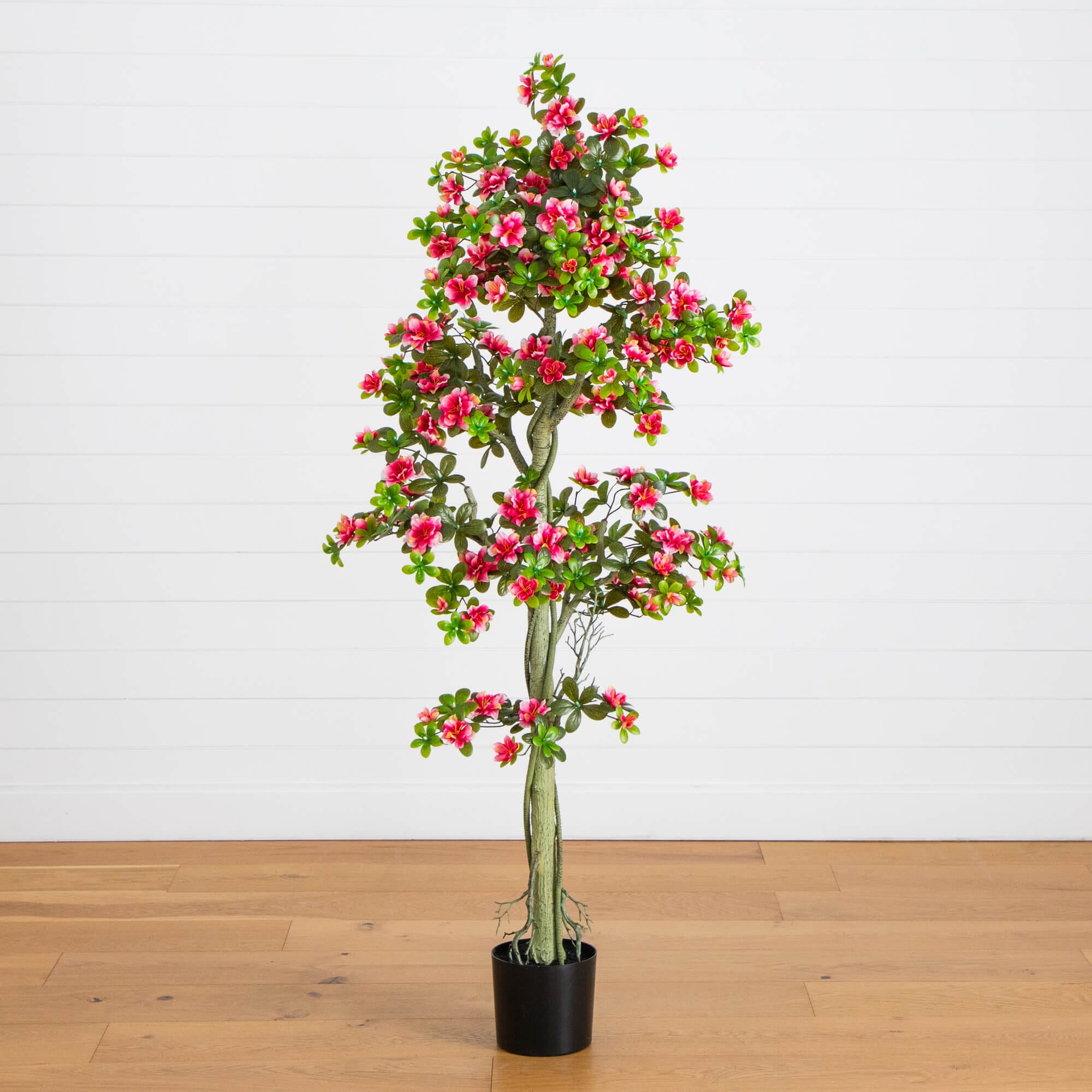 6' UV Resistant Artificial Azalea Tree (Indoor/Outdoor) – Nearly Natural