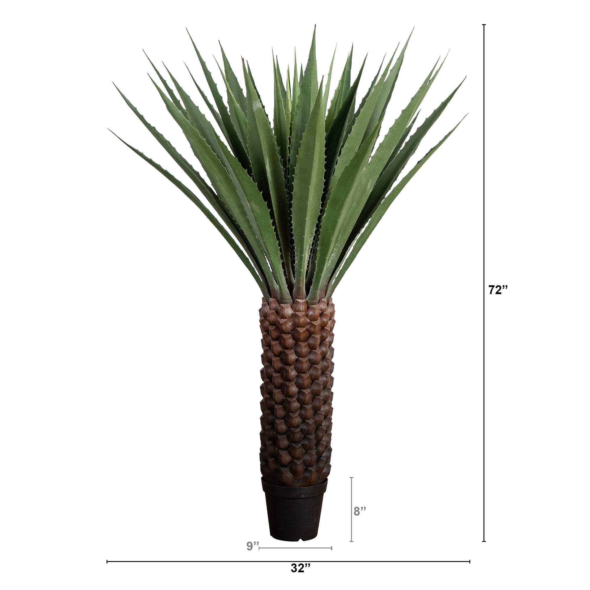 6’ UV Resistant Giant Artificial Agave Plant (Indoor/Outdoor) | Nearly ...