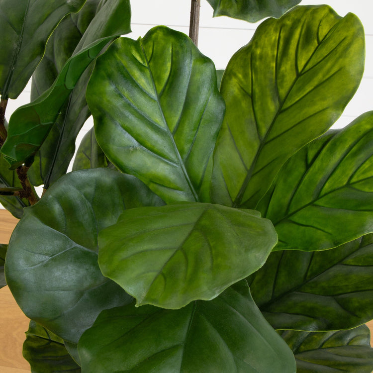 65” Fiddle Leaf Tree UV Resistant (Indoor/Outdoor) | Nearly Natural