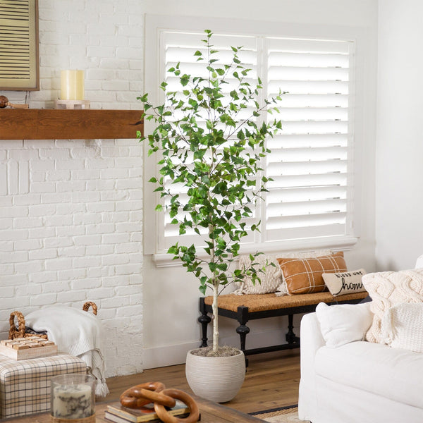 7’ Artificial Birch Tree | Nearly Natural