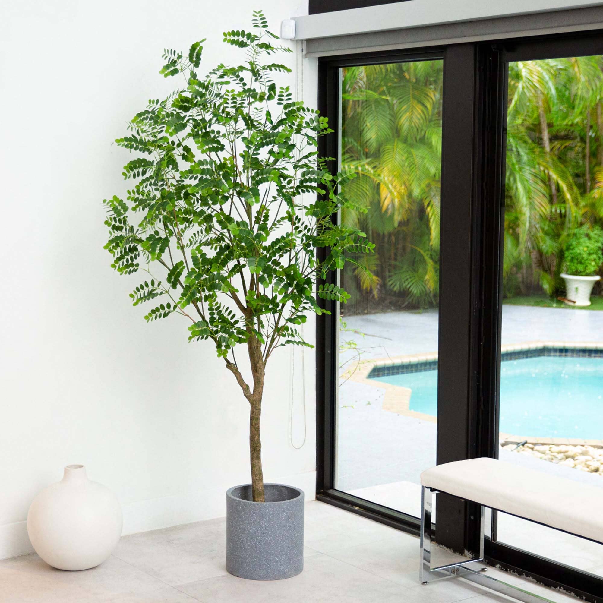7' Artificial Greco Citrus Tree with Real Touch Leaves | Nearly Natural