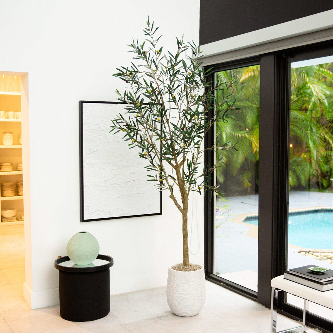 7' Artificial Greco Olive Tree | Nearly Natural