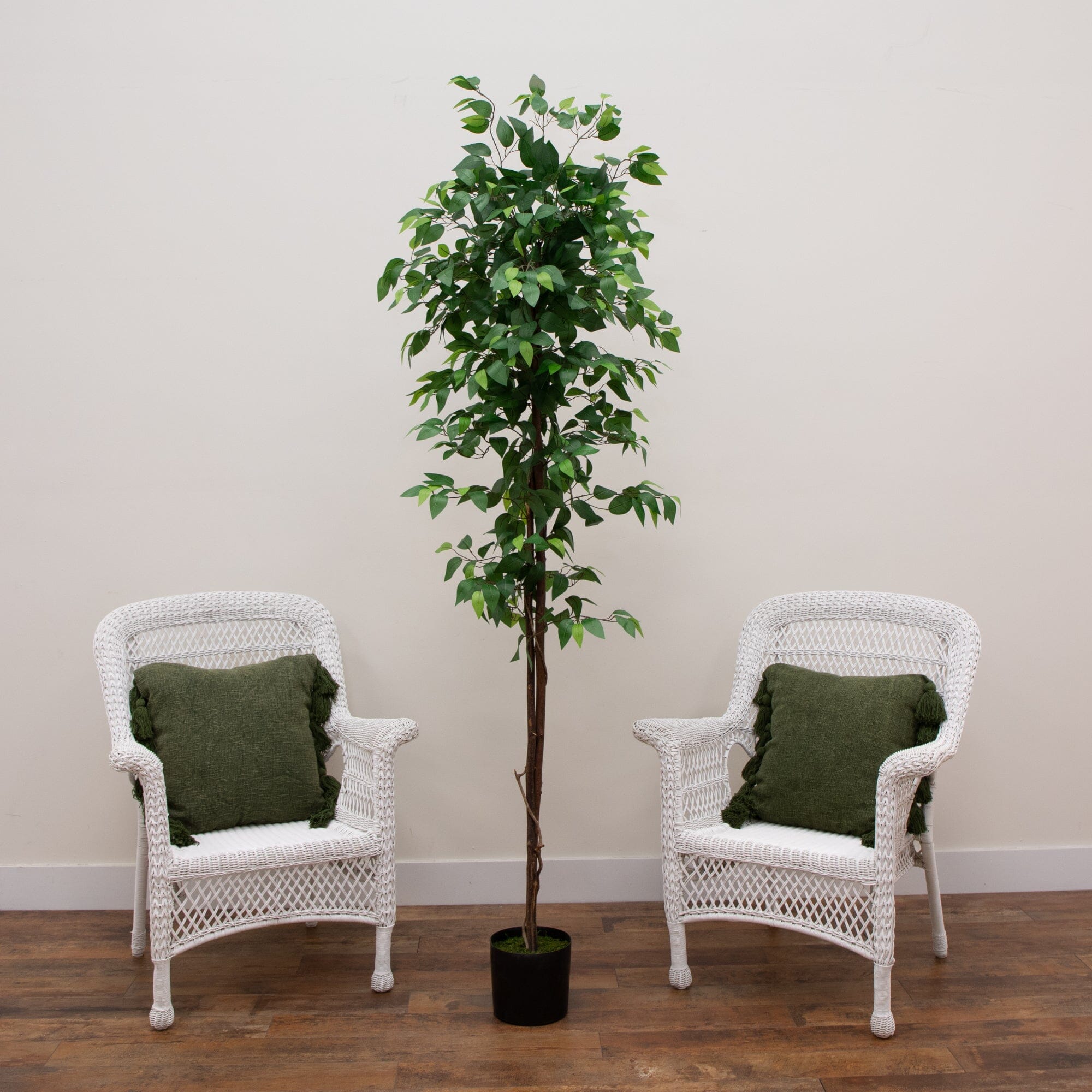7’ Ficus Double Trunk Artificial Tree | Nearly Natural