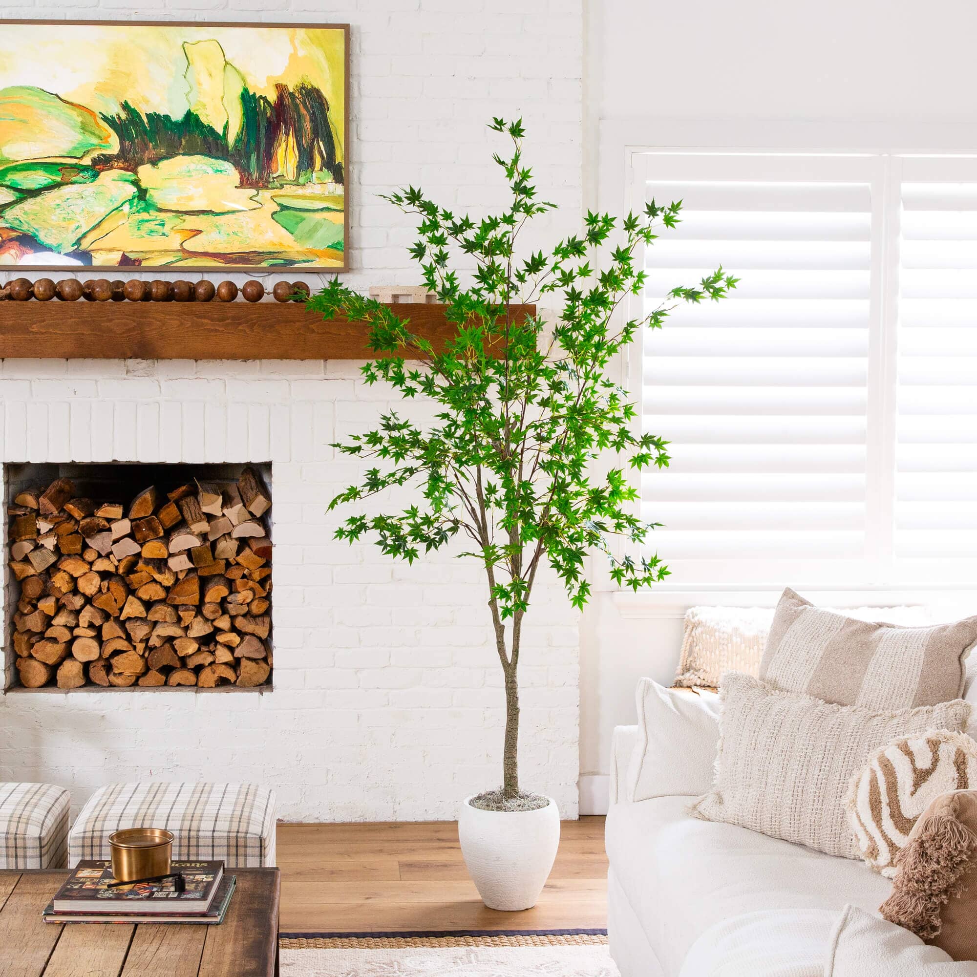 7-ft Artificial Maple Tree – Nearly Natural