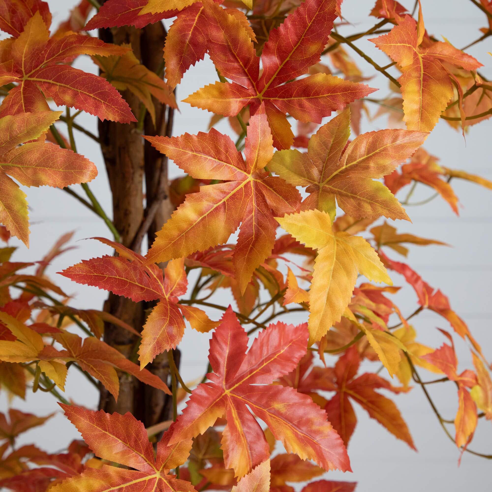 7' Autumn Deluxe Maple Artificial Fall Tree – Nearly Natural