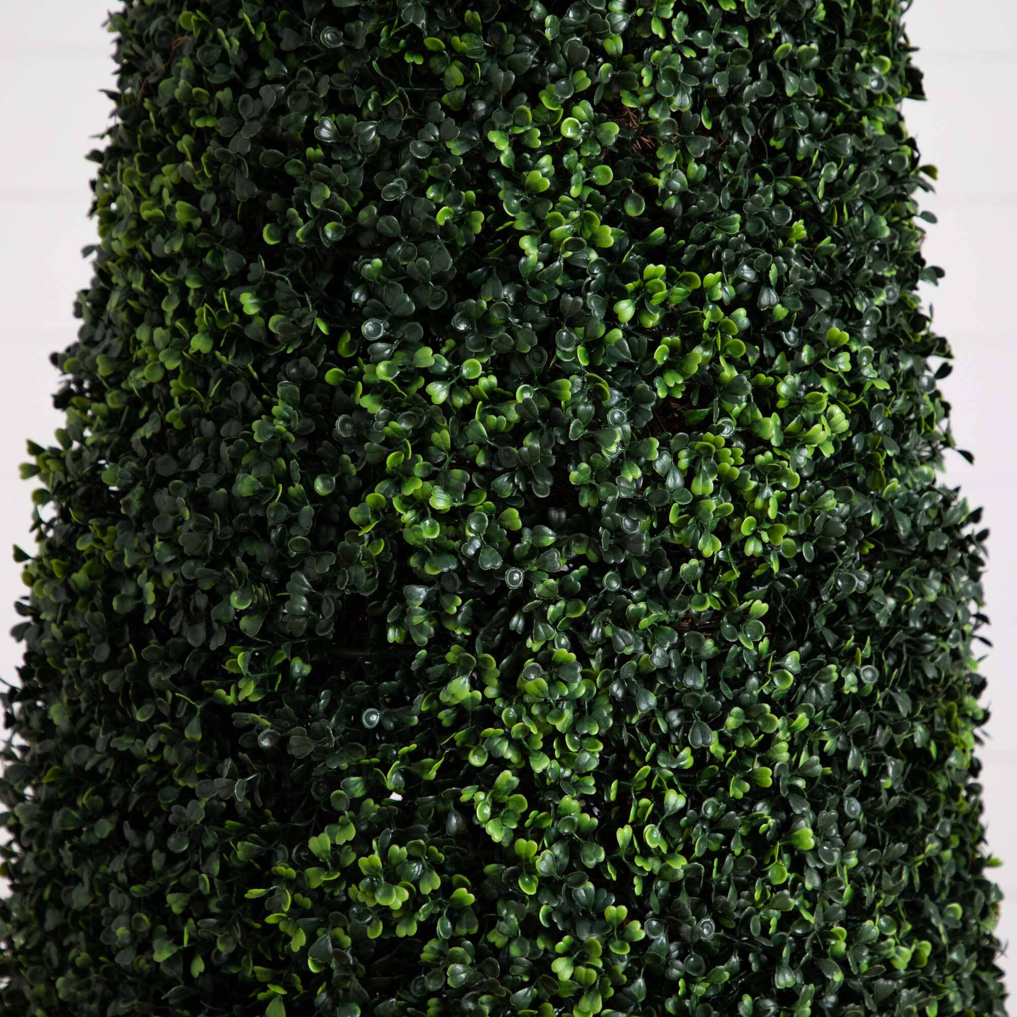 8’ UV Resistant Artificial Boxwood Topiary Cone Tree (Indoor/Outdoor ...