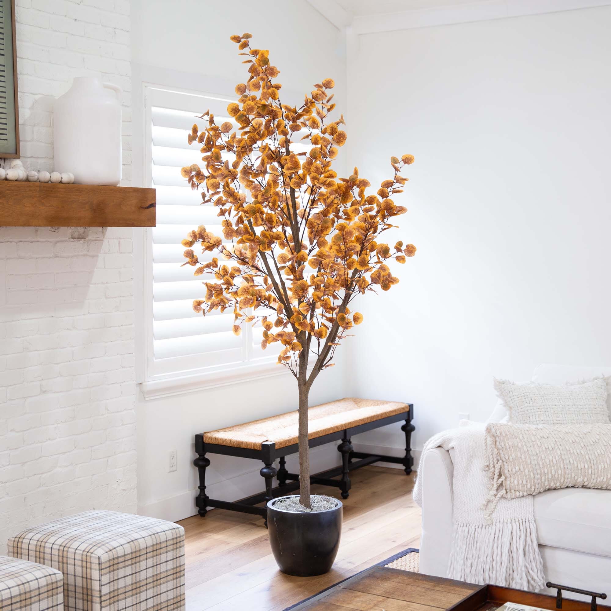 9’ Autumn Eucalyptus Artificial Fall Tree | Nearly Natural