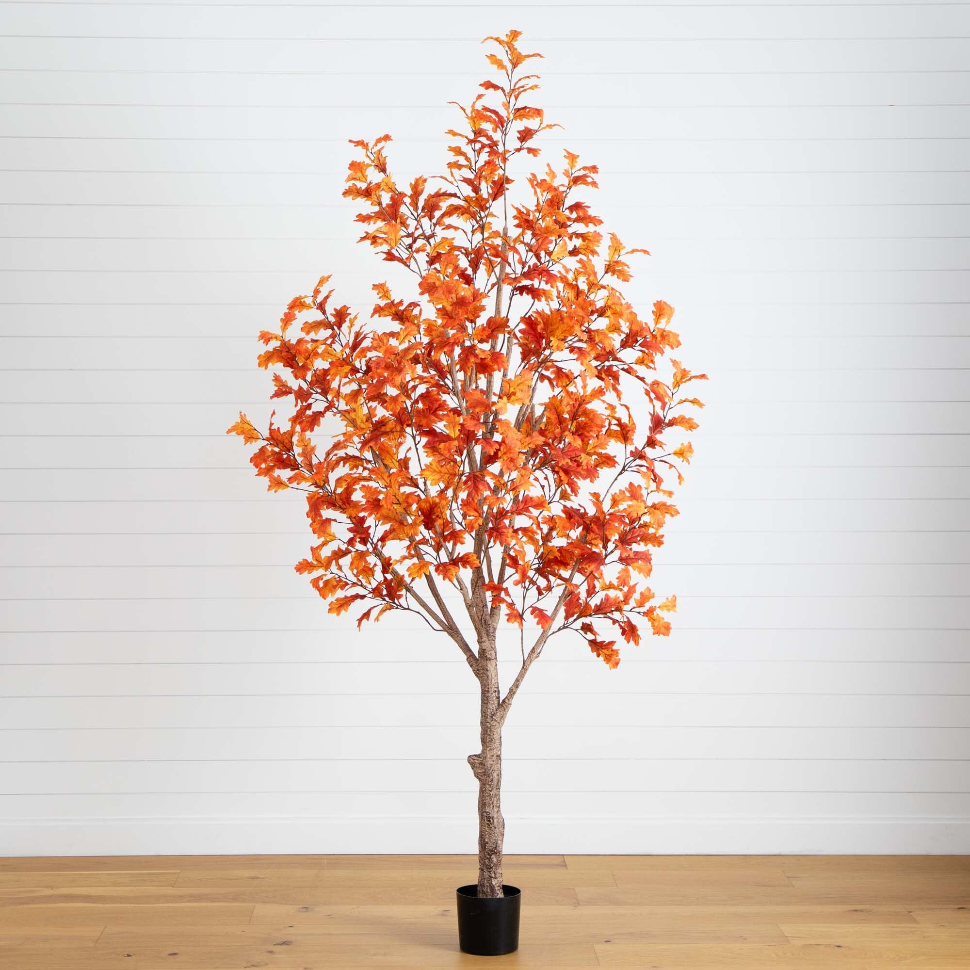 9’ Autumn Oak Artificial Fall Tree | Nearly Natural