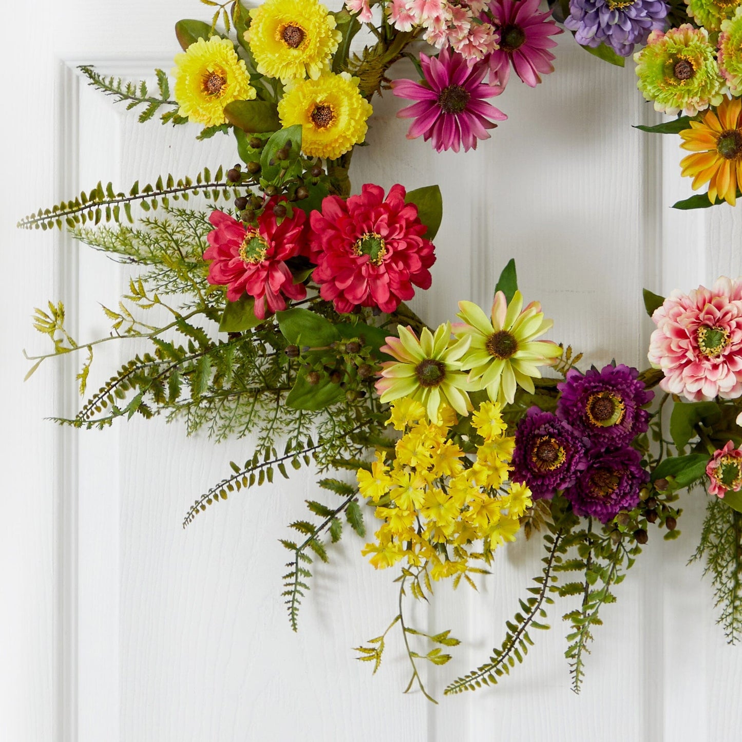 Mixed Flower Wreath | Nearly Natural