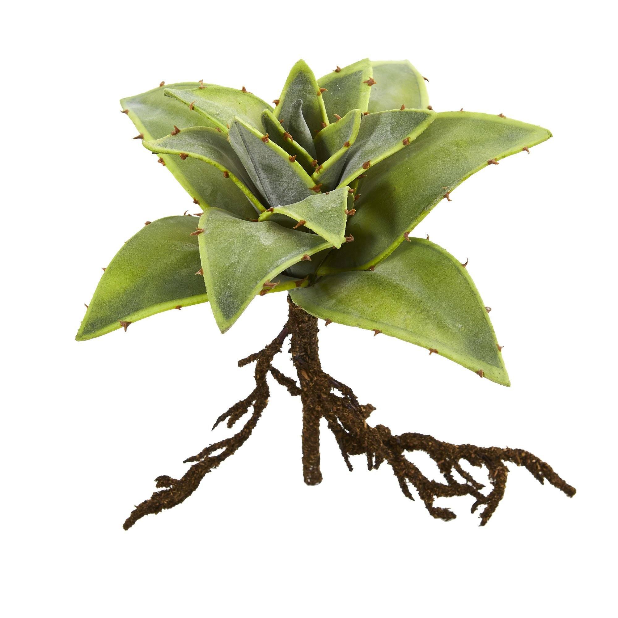 10” Succulent Artificial Plant with Roots (Set of 3) | Nearly Natural
